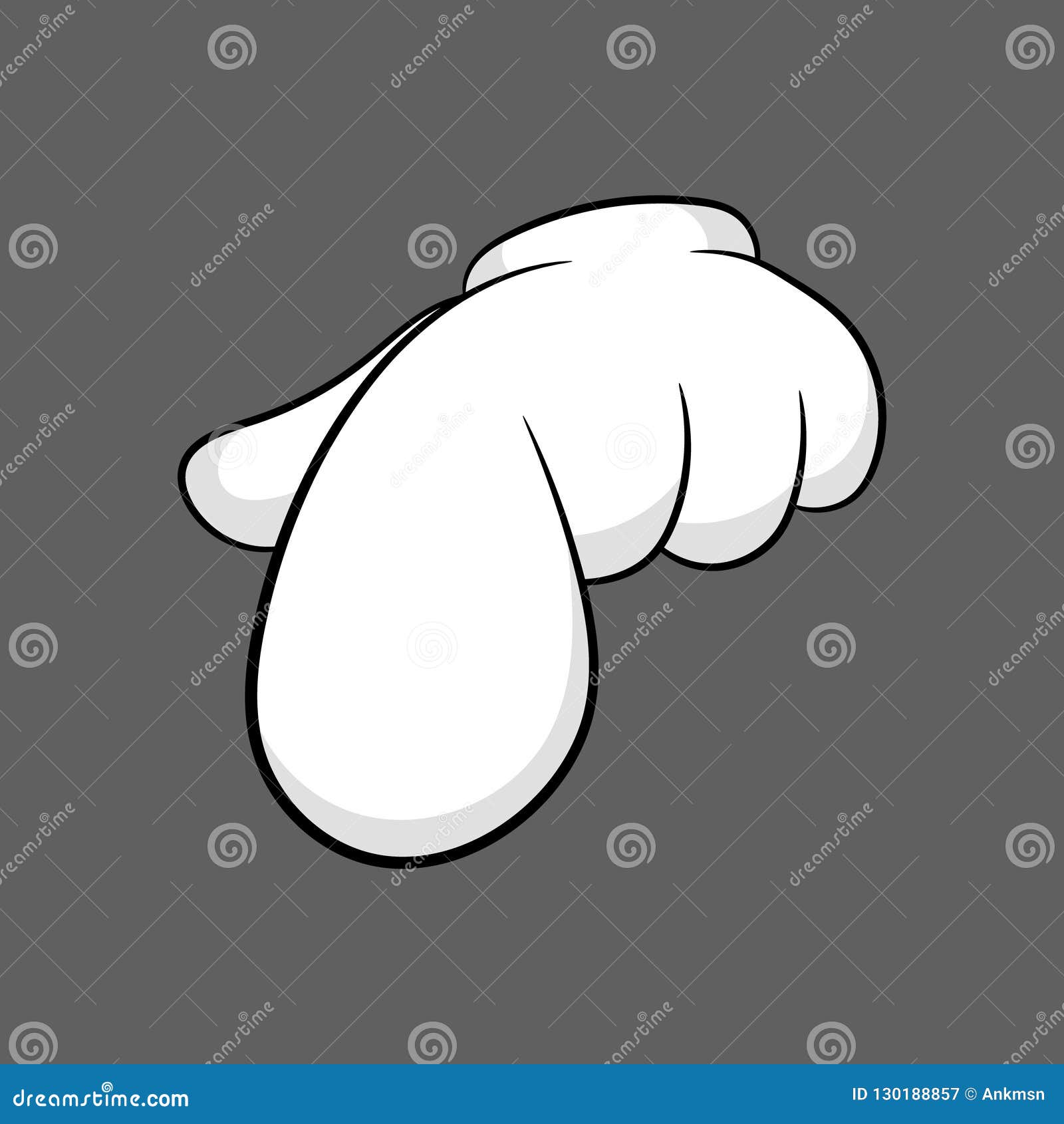 Gesture Arm Point Forefinger Shows at You Isolated Stock Vector ...