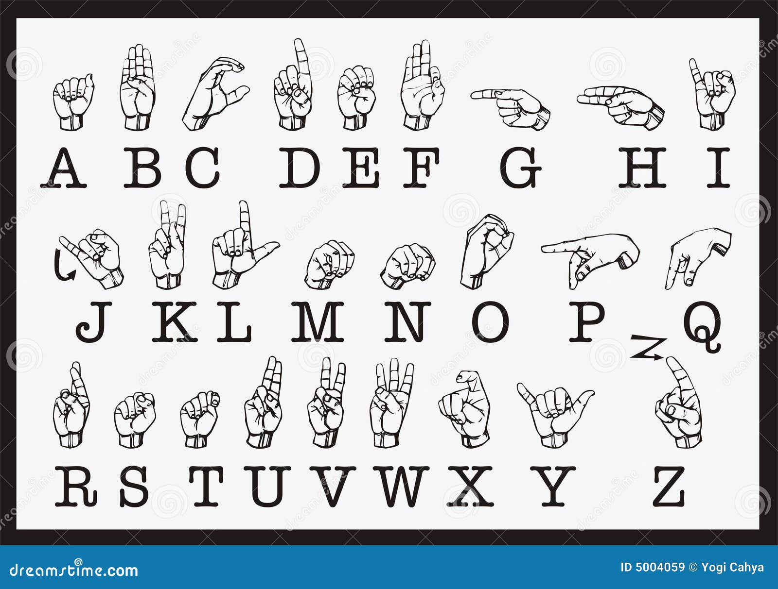 Gesture of Hand. Hand Language Stock Illustration - Illustration of ...