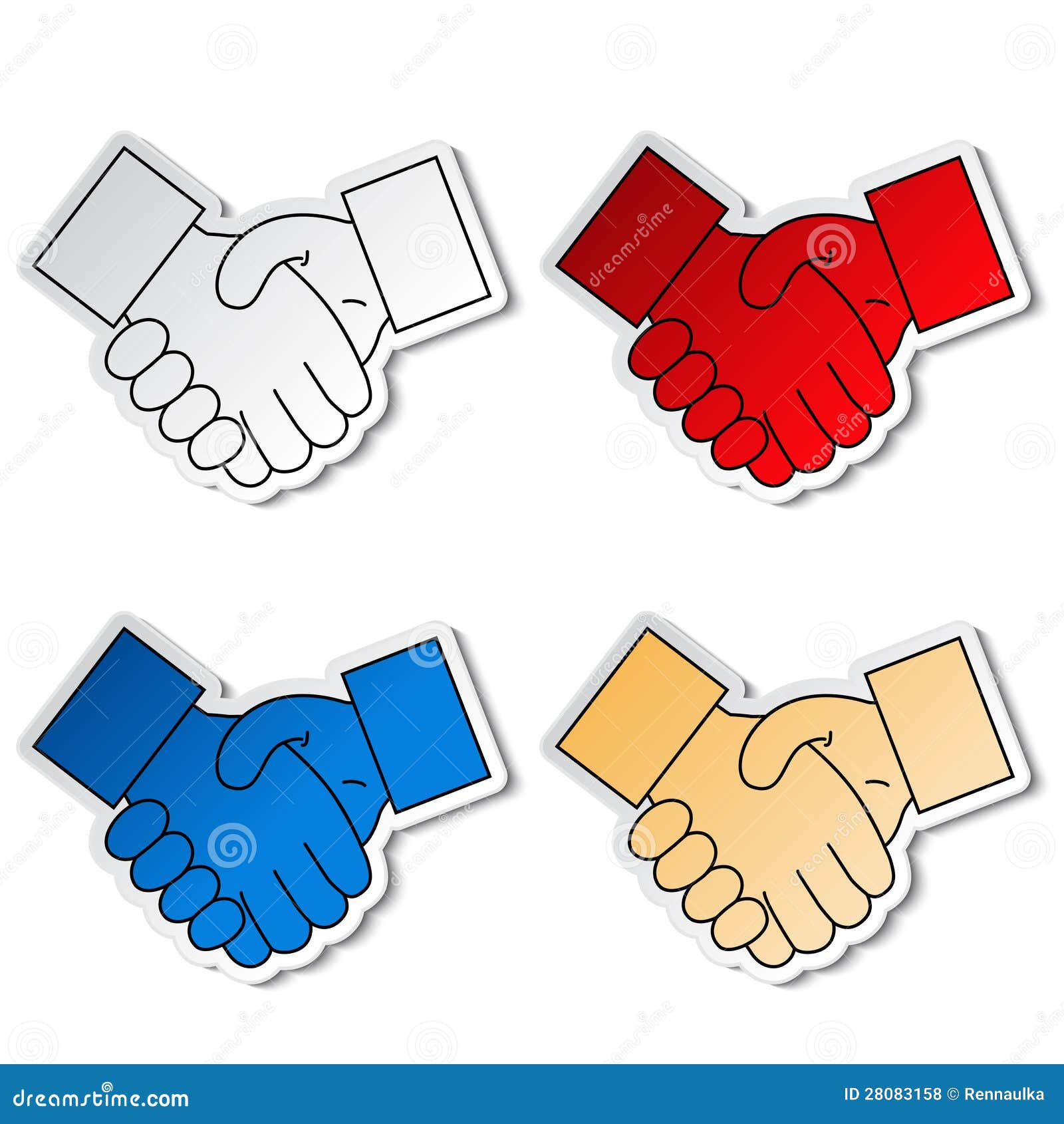 Gesture Hand - Handshake Symbol Stock Vector - Illustration of internet ...