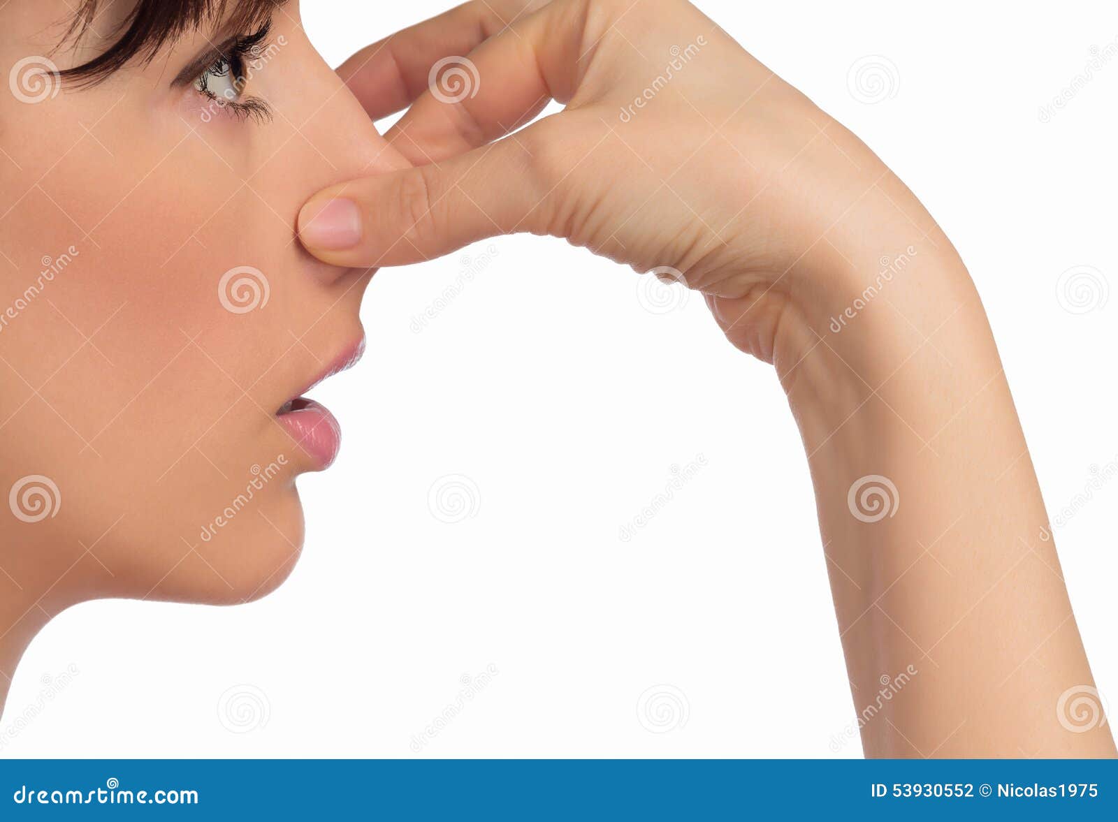 Gesture stock photo. Image of catarrh, abominable, smell - 53930552
