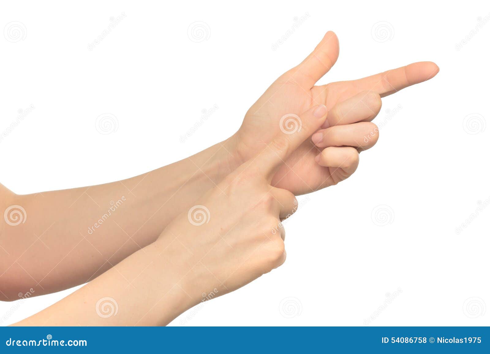 Gesture stock photo. Image of smart, isolated, forefinger - 54086758