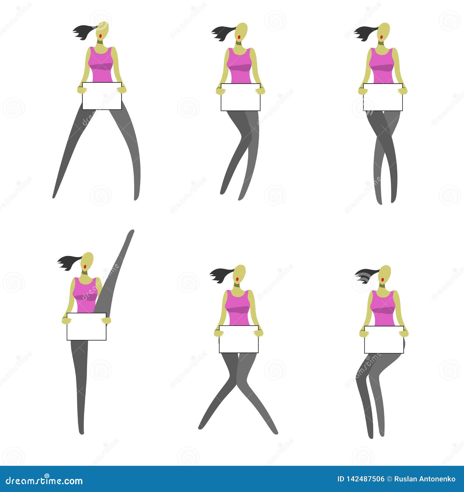 Gesture legs stock vector. Illustration of inform, poster - 142487506
