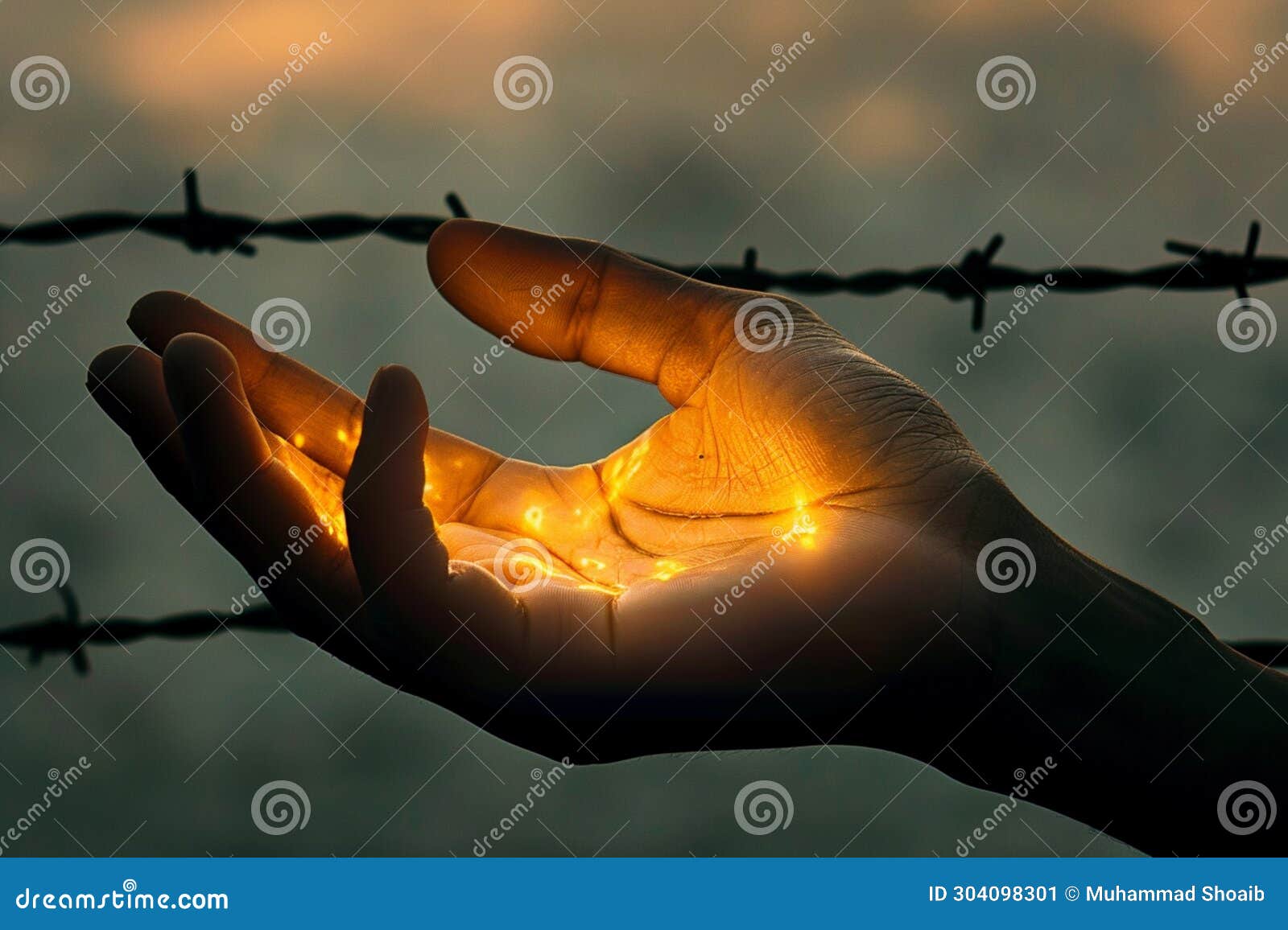 Gesture of Need Hand Silhouette Silently Asks for Assistance Stock ...