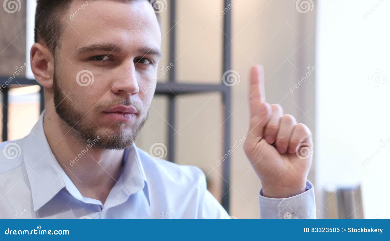 Gesture of No by Young Man, Waving Finger Stock Footage - Video of ...