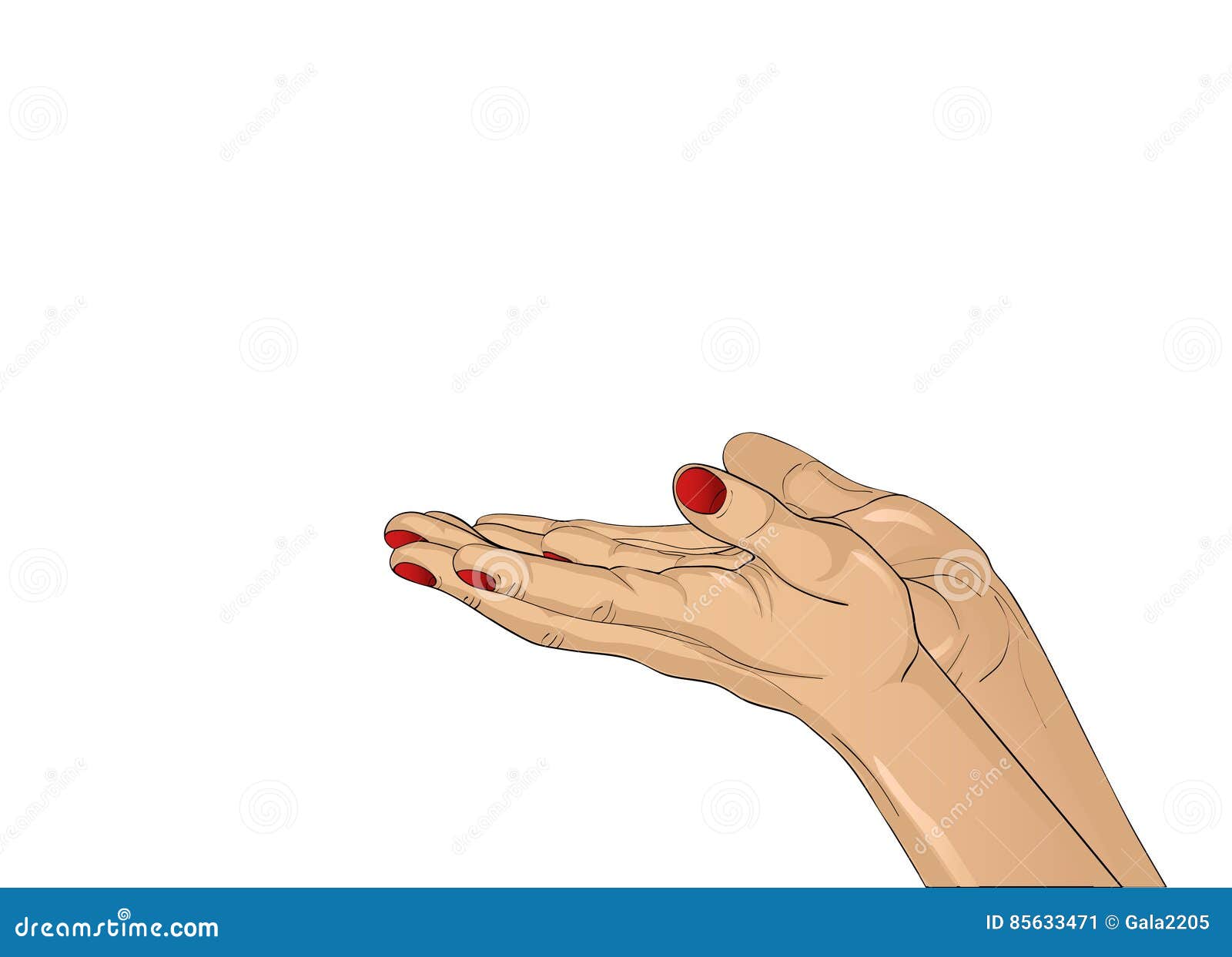 Two Female Palms Stock Illustrations – 203 Two Female Palms Stock ...