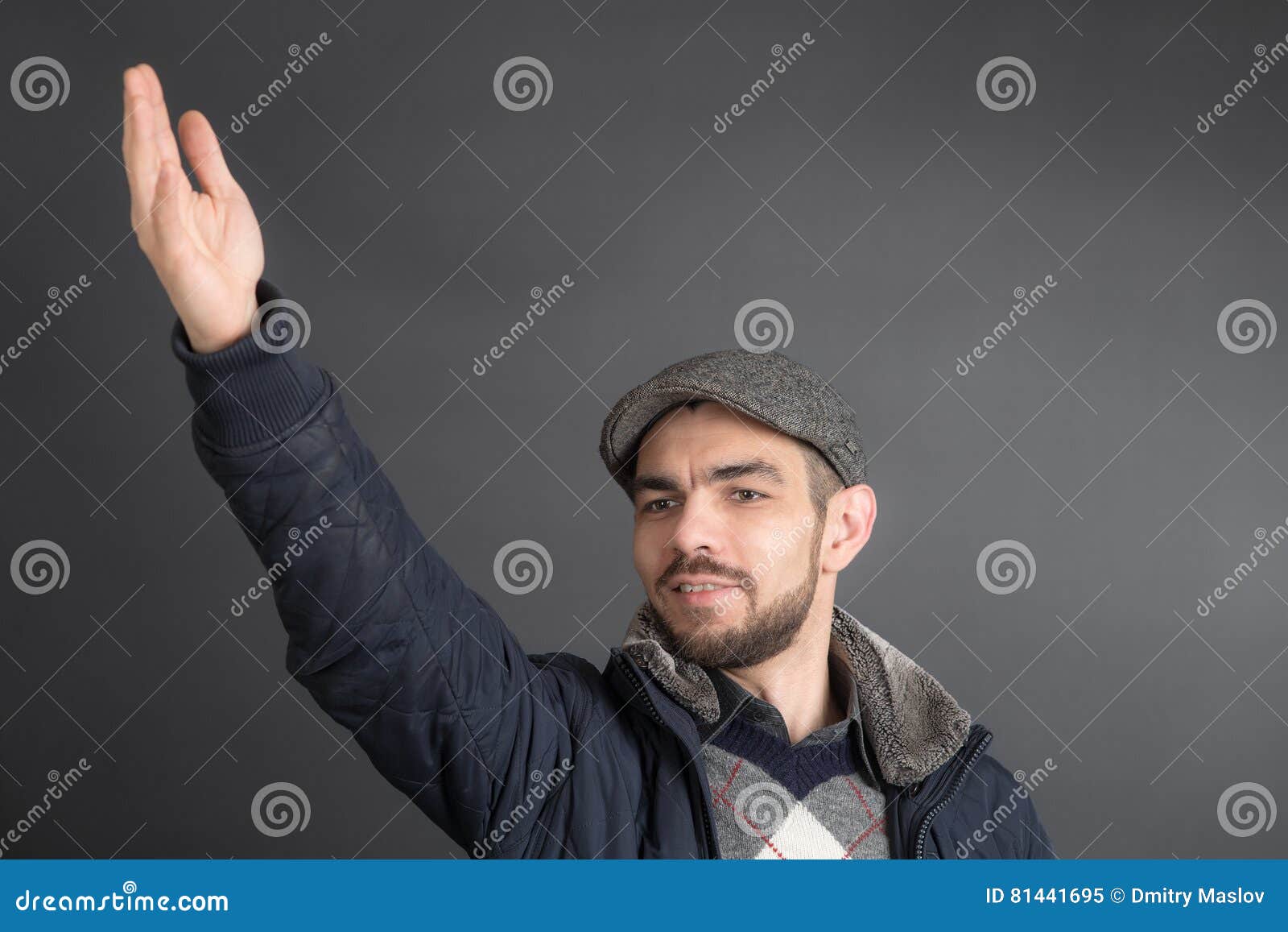Gesture pointing forward stock image. Image of face, gesture - 81441695