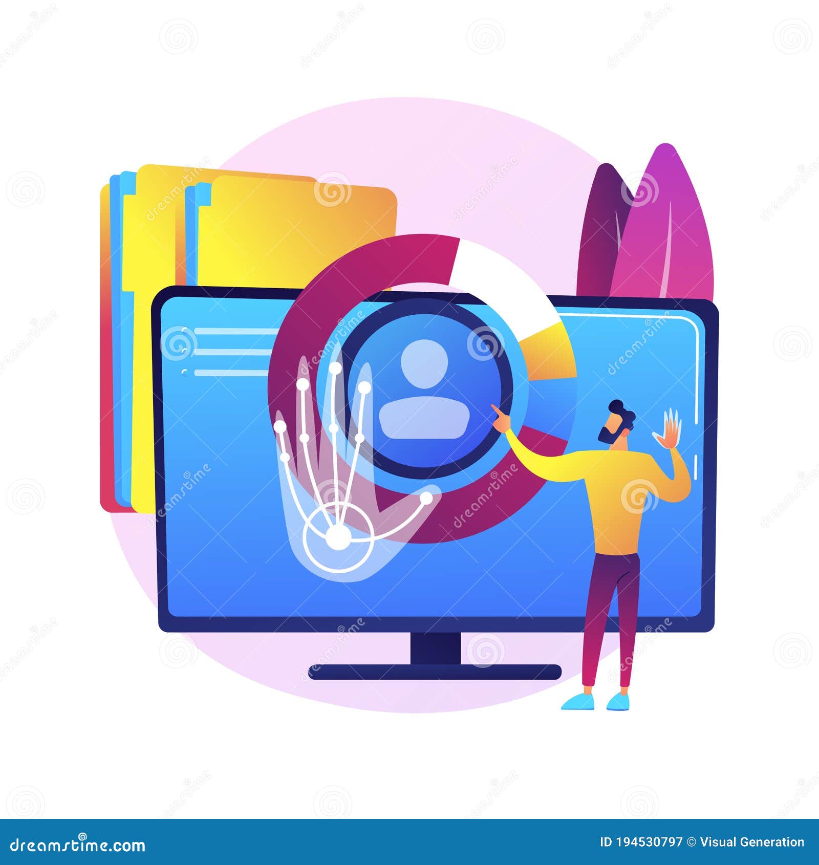 Gesture Recognition Abstract Concept Vector Illustration. Stock Vector ...