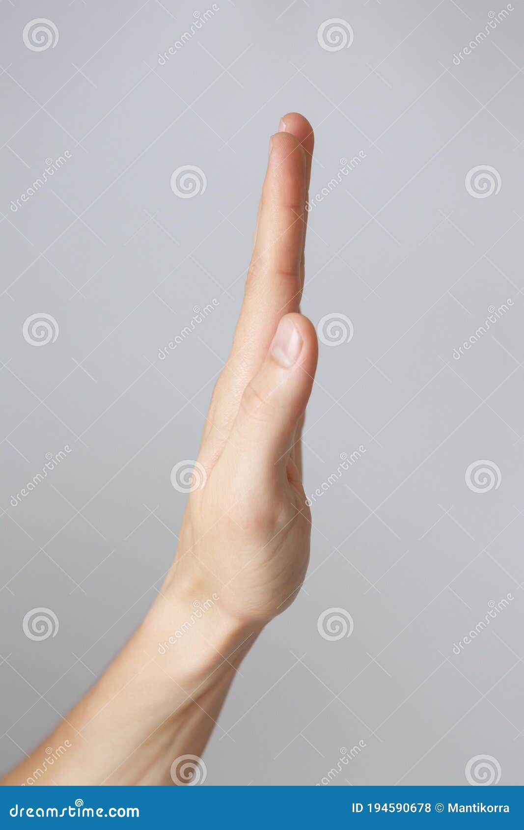 The Hand is Holding or Squeezing Something in between Stock Photo ...