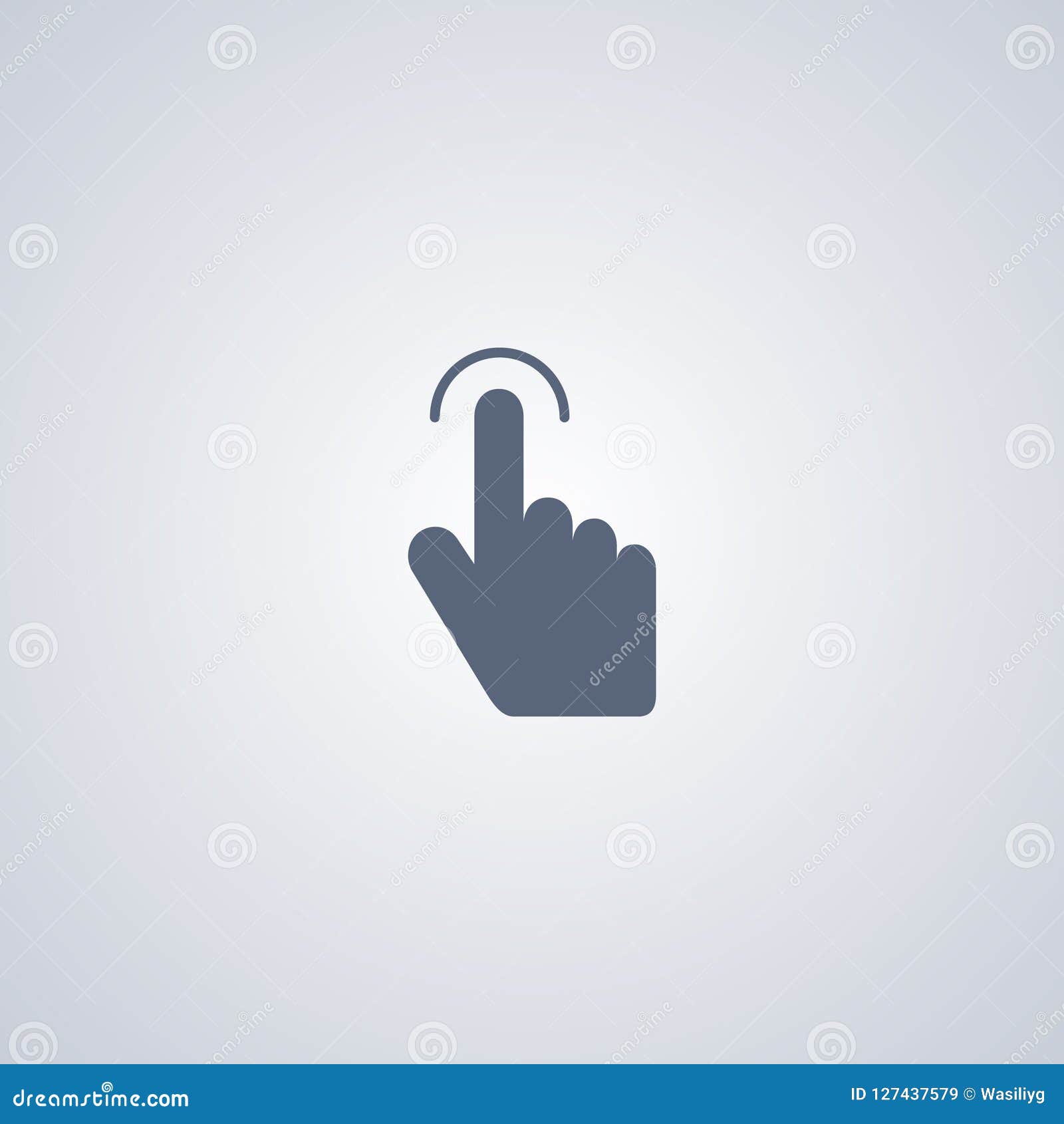 Gesture Touch Click, Vector Best Flat Icon Stock Vector - Illustration ...