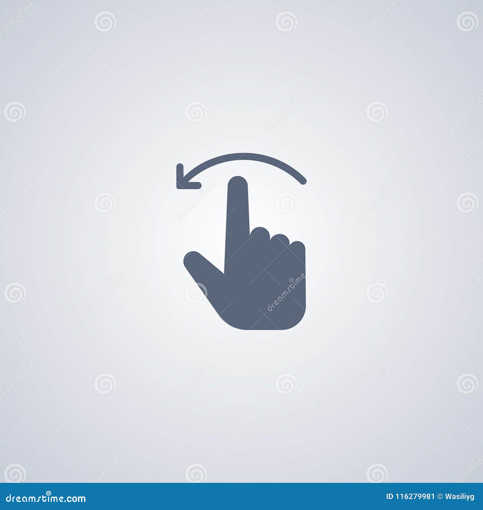 Touch And Scroll Gesture Icon. Trendy Flat Vector Touch And Scroll ...