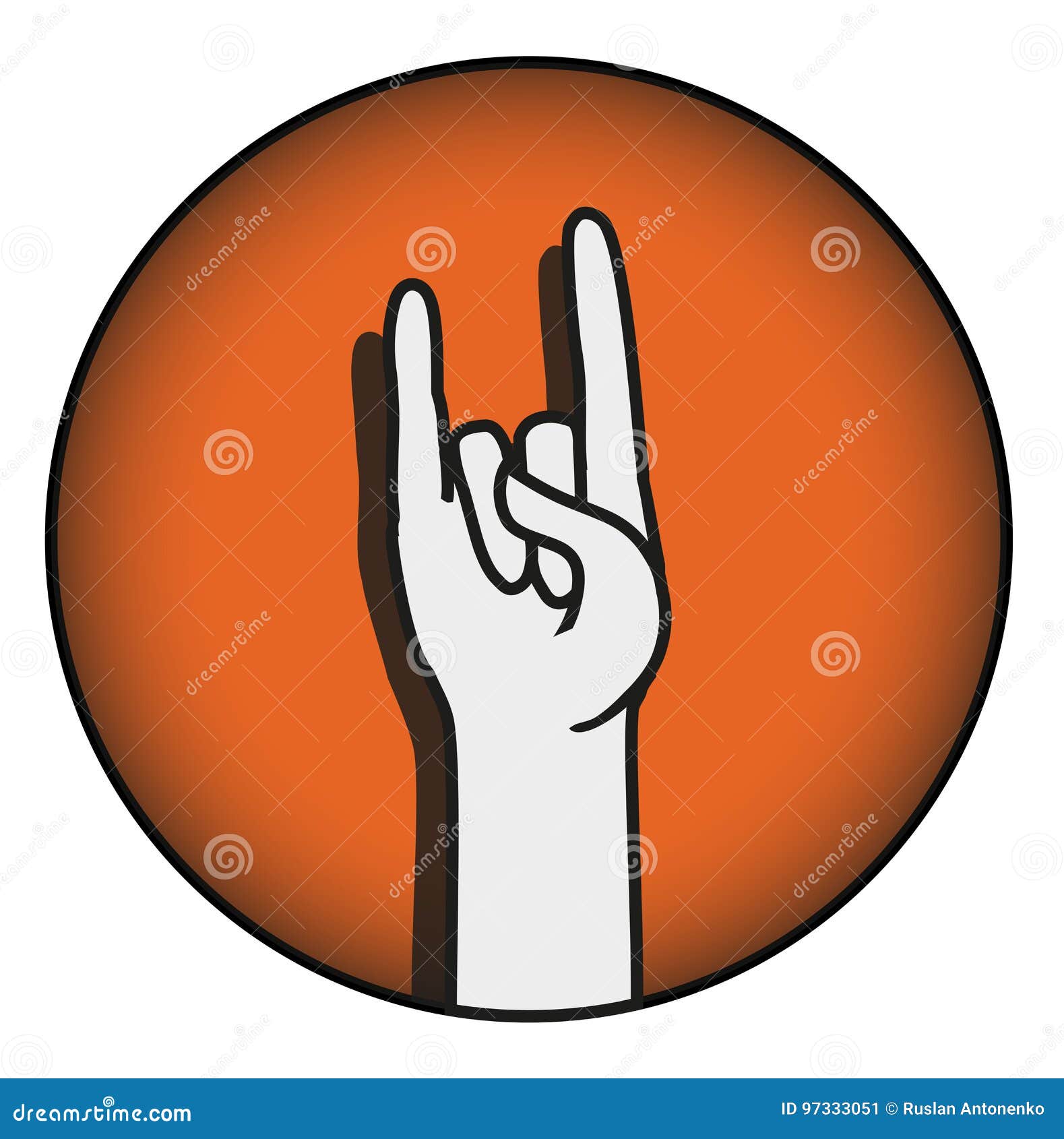 Gestureheavymetal stock vector. Illustration of music - 97333051