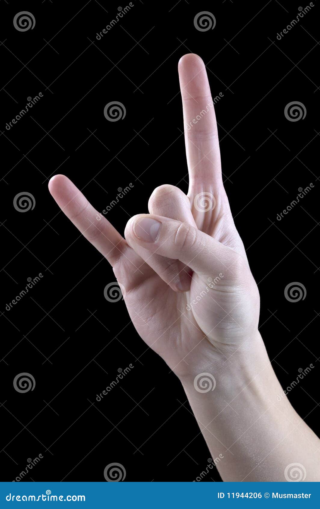 Gestures, the Devil, Goat, Rock Stock Photo - Image of little ...