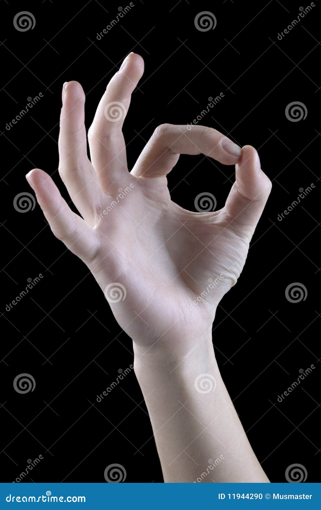 Gestures ok stock photo. Image of fine, right, deaf, language - 11944290