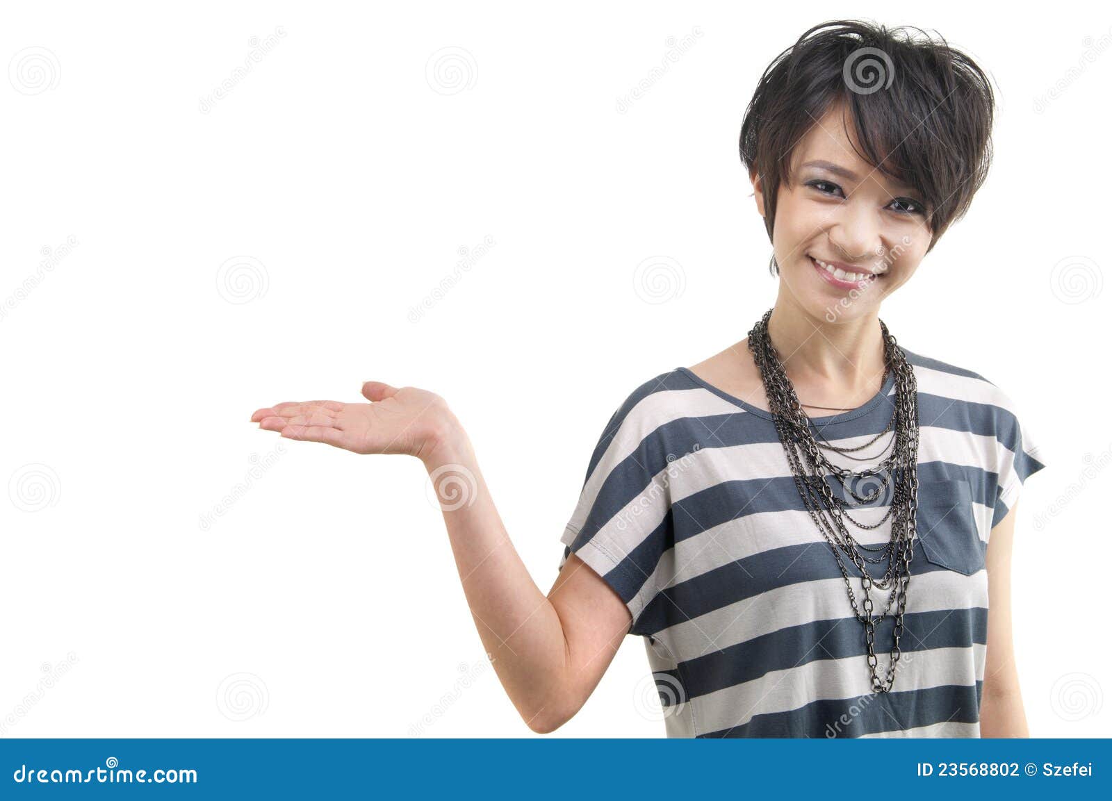 Gesturing stock photo. Image of holding, looking, palm - 23568802