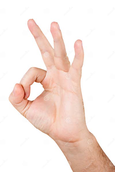 Gesturing hand OK stock image. Image of sign, business - 16935093
