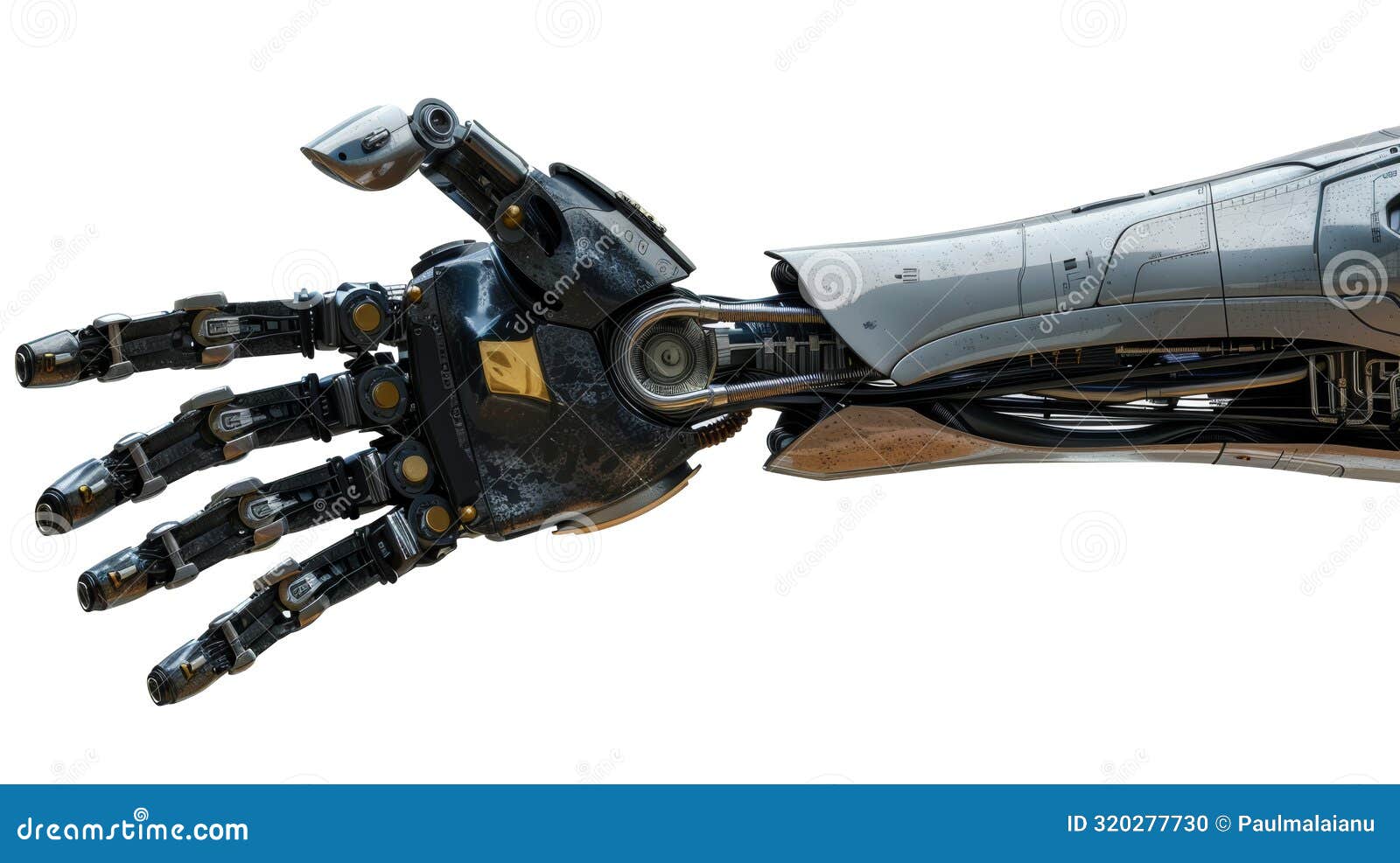 Gesturing Robot Hand, Cut Out, Isolated on Transparent Background ...