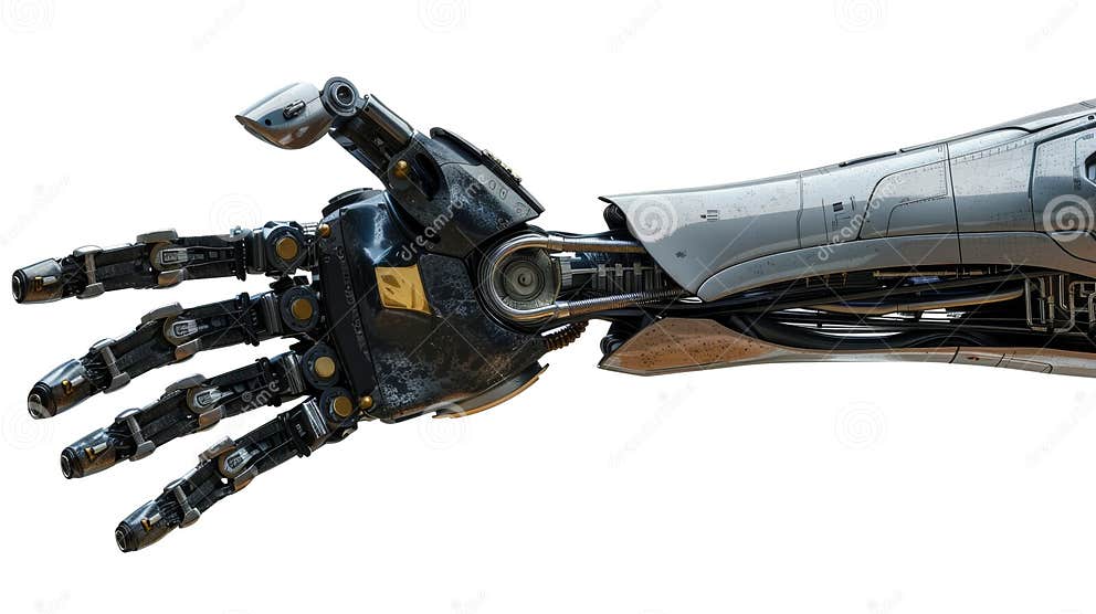 Gesturing Robot Hand, Cut Out, Isolated on Transparent Background ...