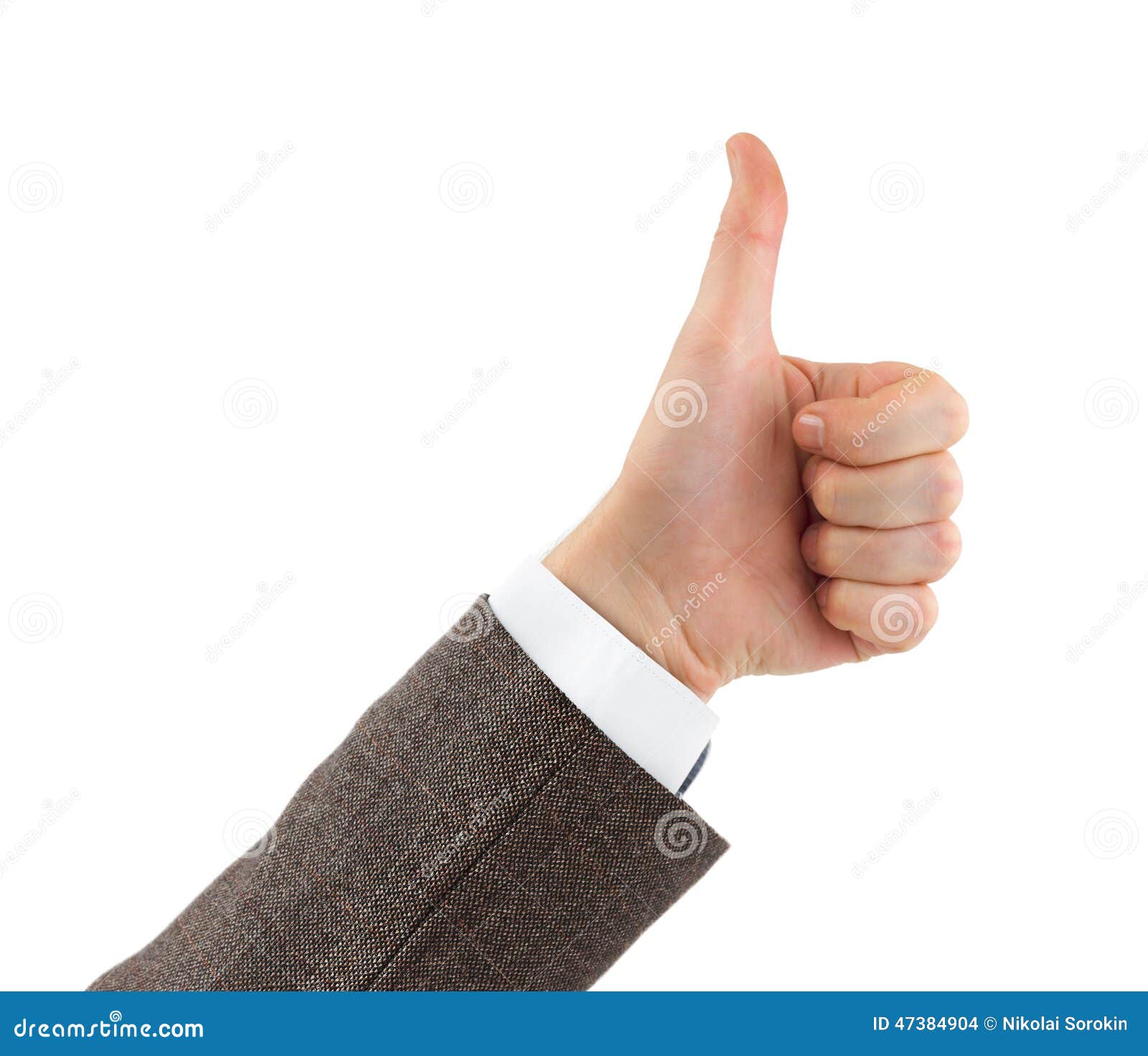 Thumb Hand Sign On Blurred Tile Green Background, Agree Thumb Sign ...