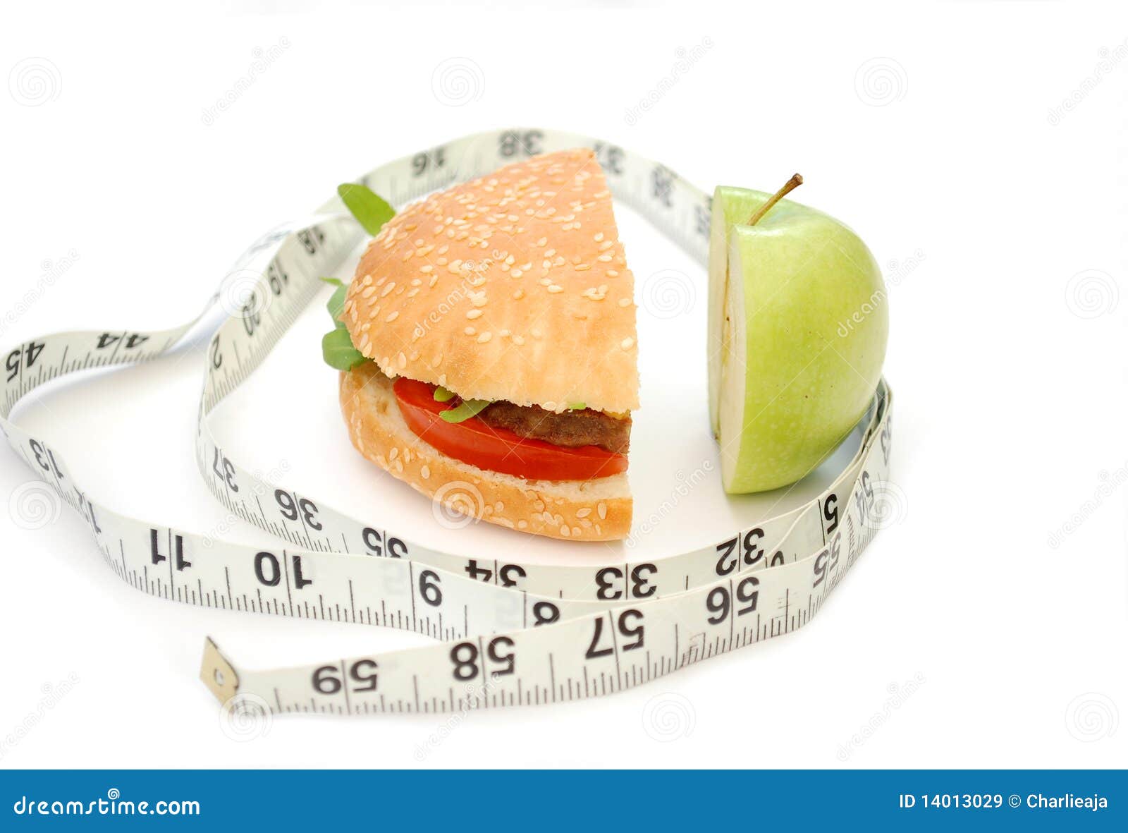 Gesund oder ungesund? stockbild. Bild von geschnitten - 14013029