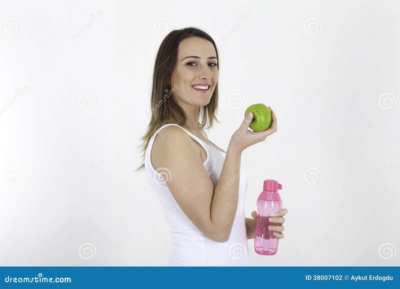 Gesunder Lebensstil Der Jungen Frau Stockfoto - Bild von blond, schön ...