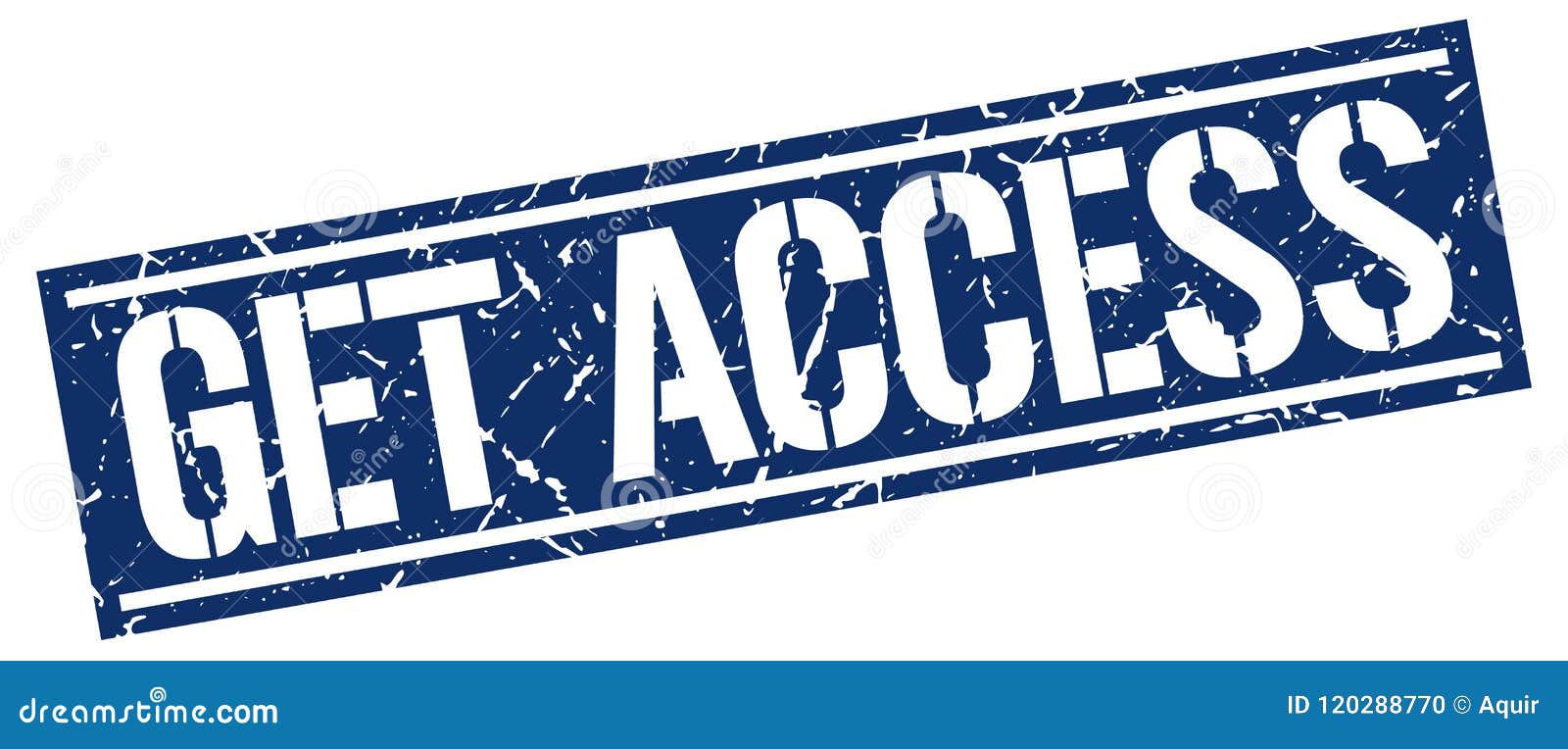 Get access stamp stock vector. Illustration of square - 120288770