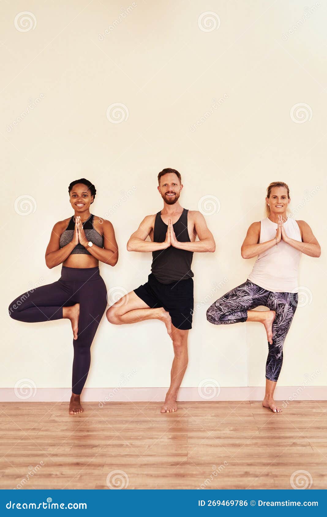 Get Active and Grow Like a Tree. a Group of Young Men and Women ...