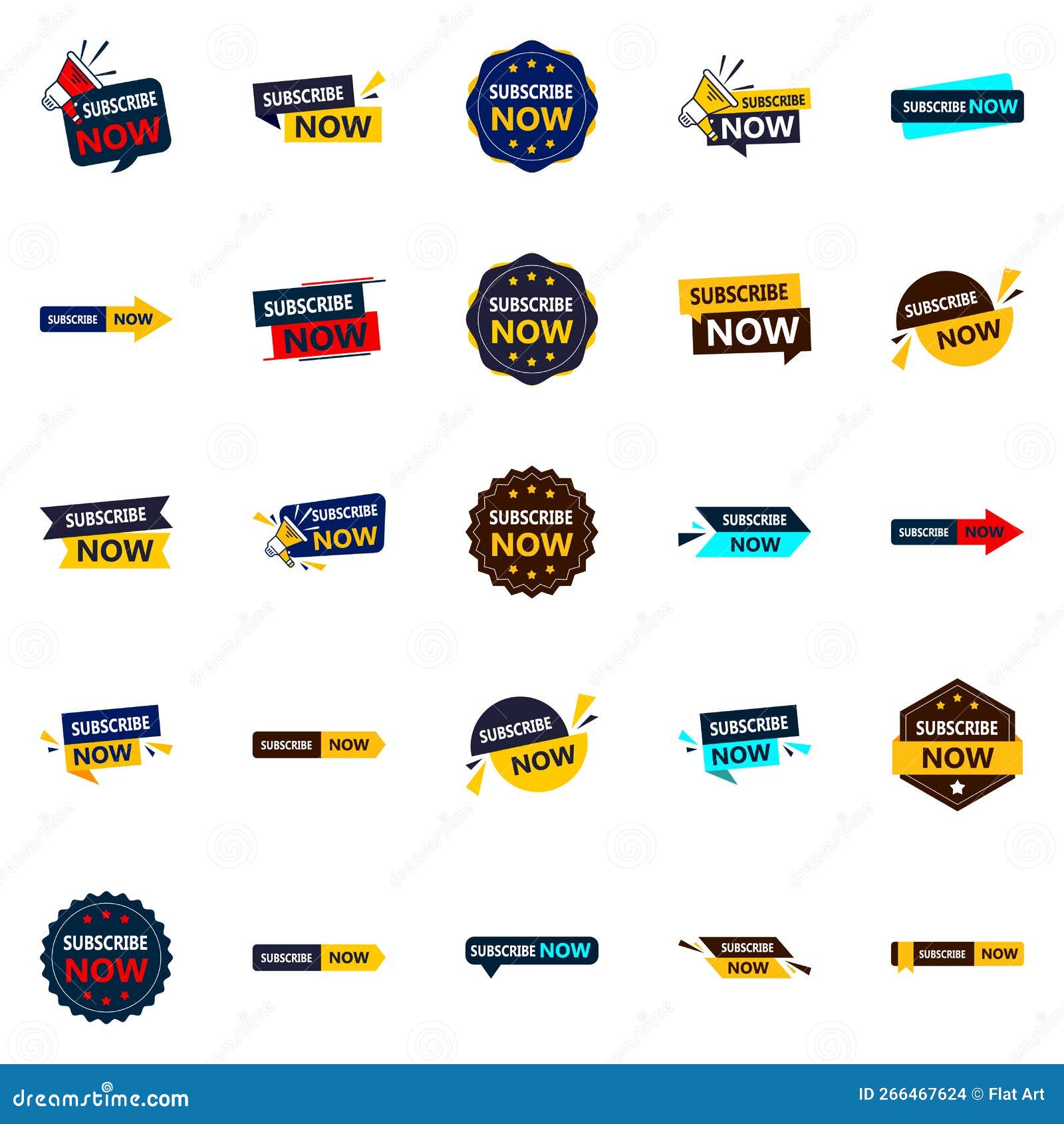 Get Ahead of the Game with Subscribe Now 25 Bold Vector Banners Pack ...