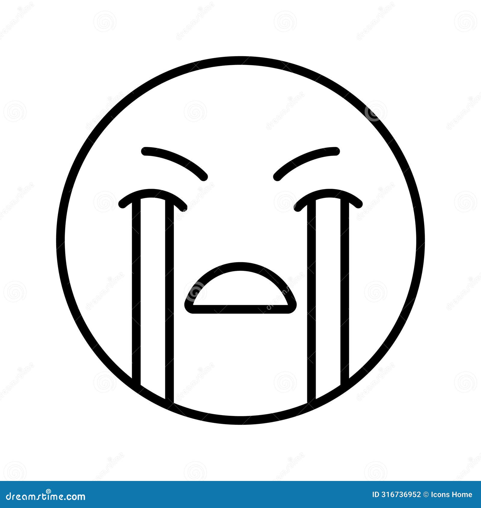 Get This Amazing Crying Emoji Vector Design Customizable Vector Stock Vector Illustration Of