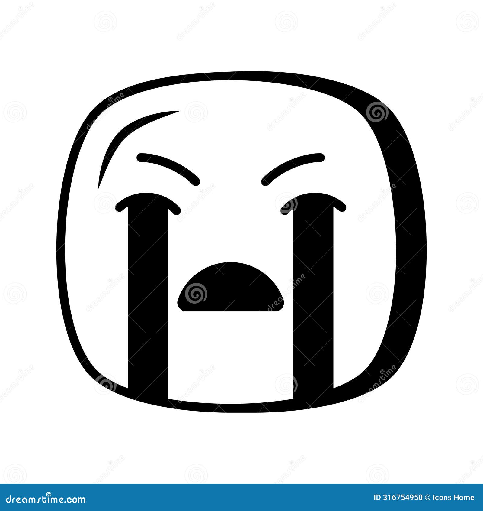 Get This Amazing Crying Emoji Vector Design Customizable Vector Stock Vector Illustration Of