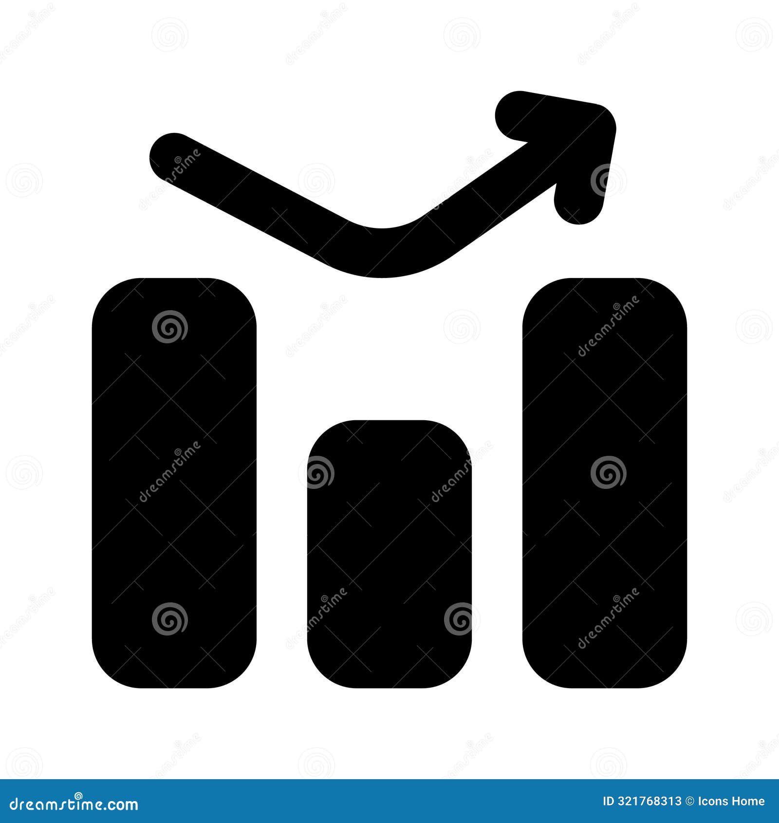 Get this Amazing Icon of Growth Chart in Trendy Style Stock Vector ...