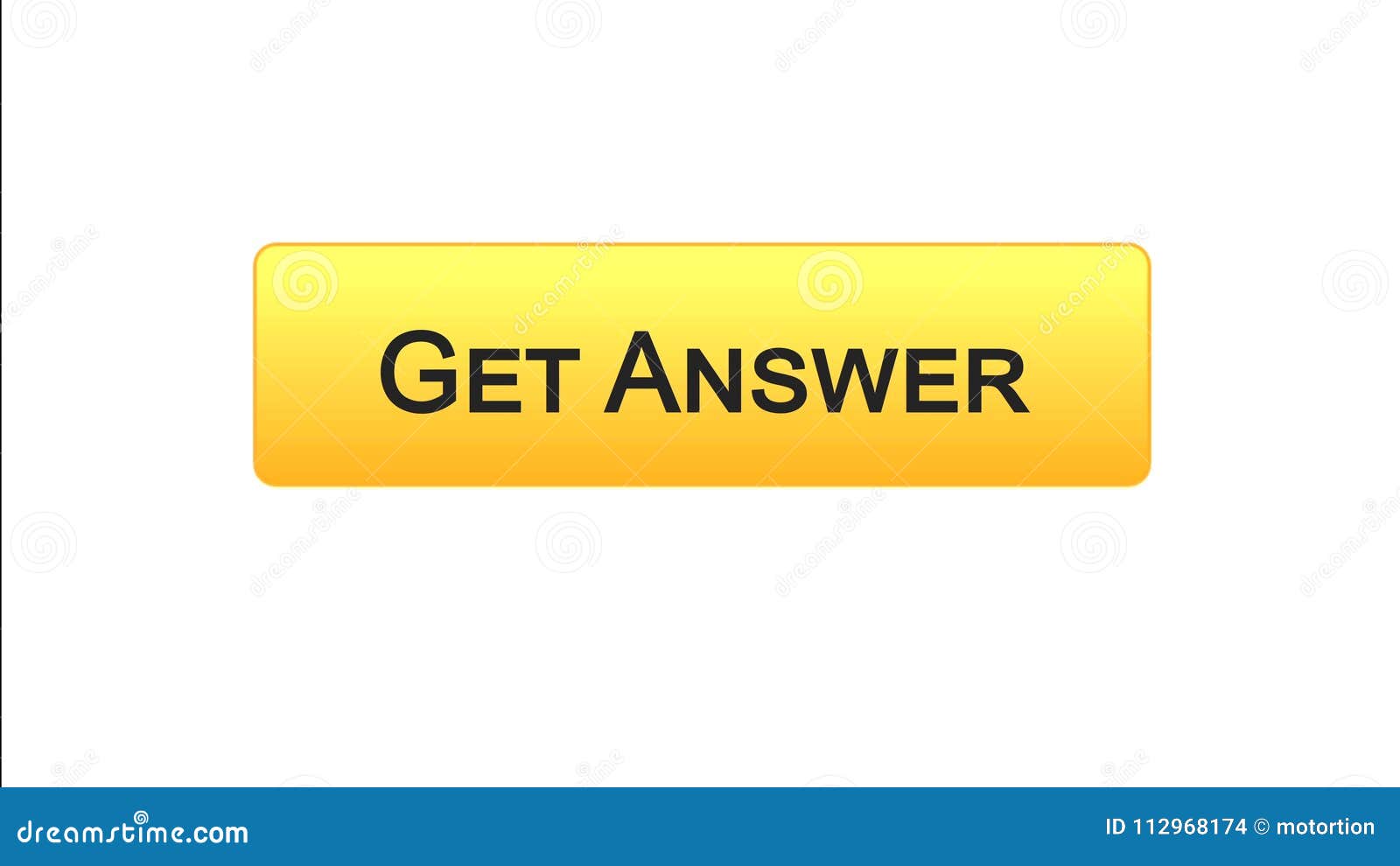 Get Answer Web Interface Button Orange Color, Online Consultation, Site ...