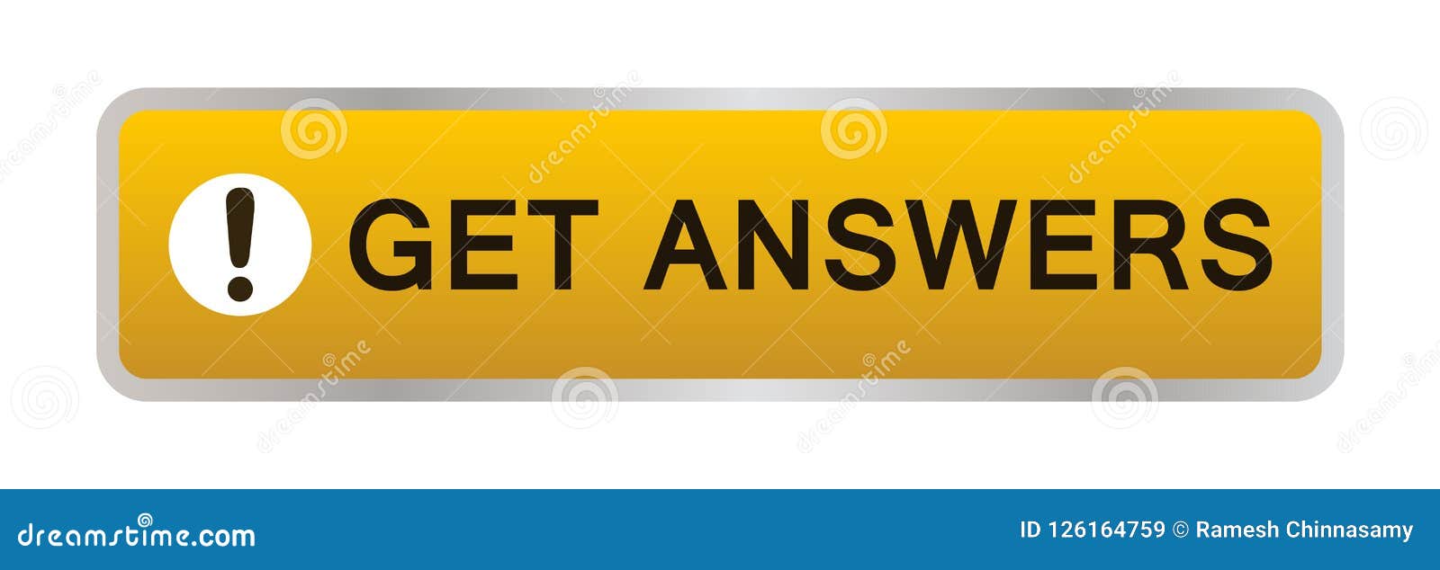 Get answers button stock vector. Illustration of application - 126164759