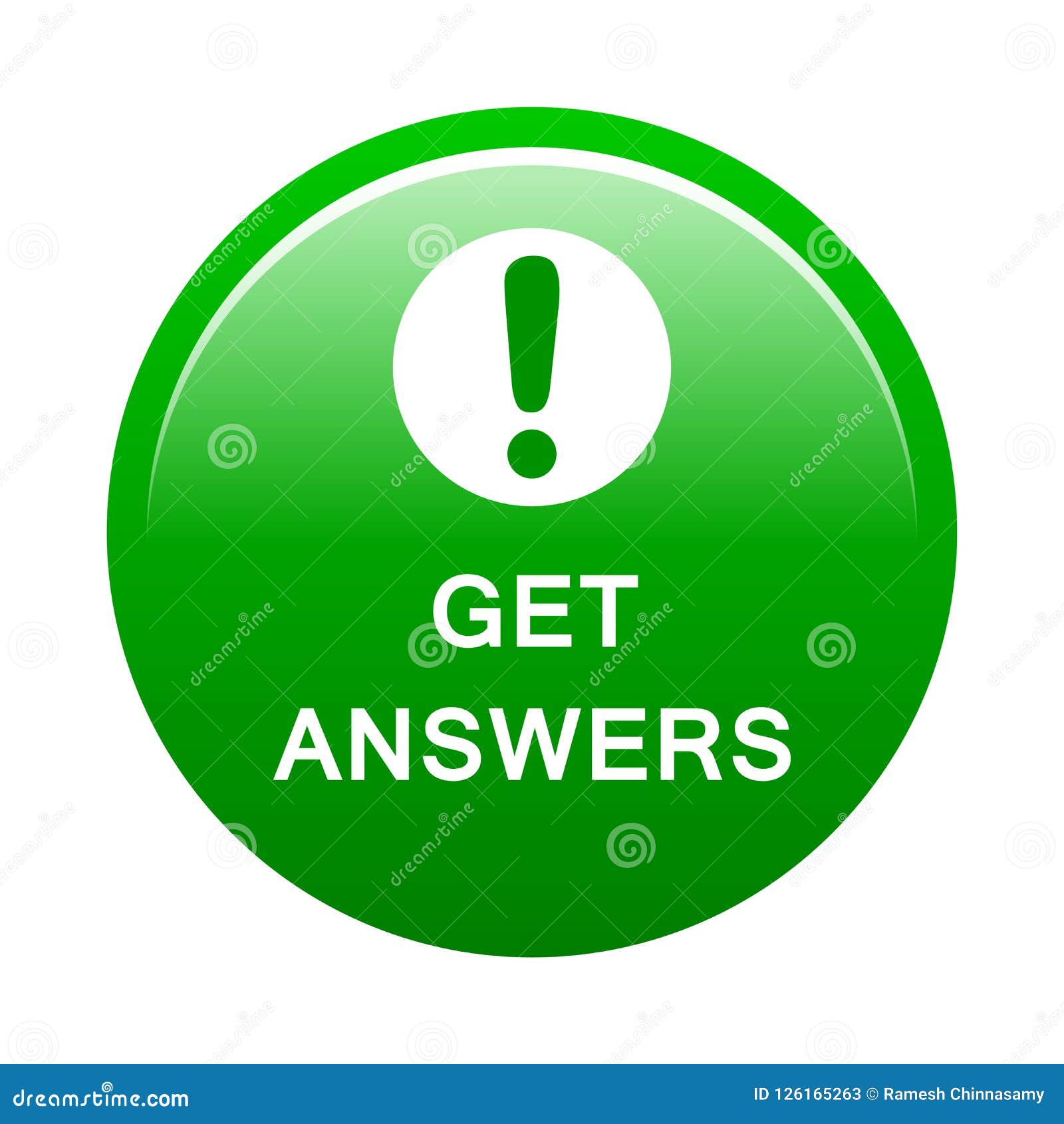 Get answers button stock vector. Illustration of background - 126165263