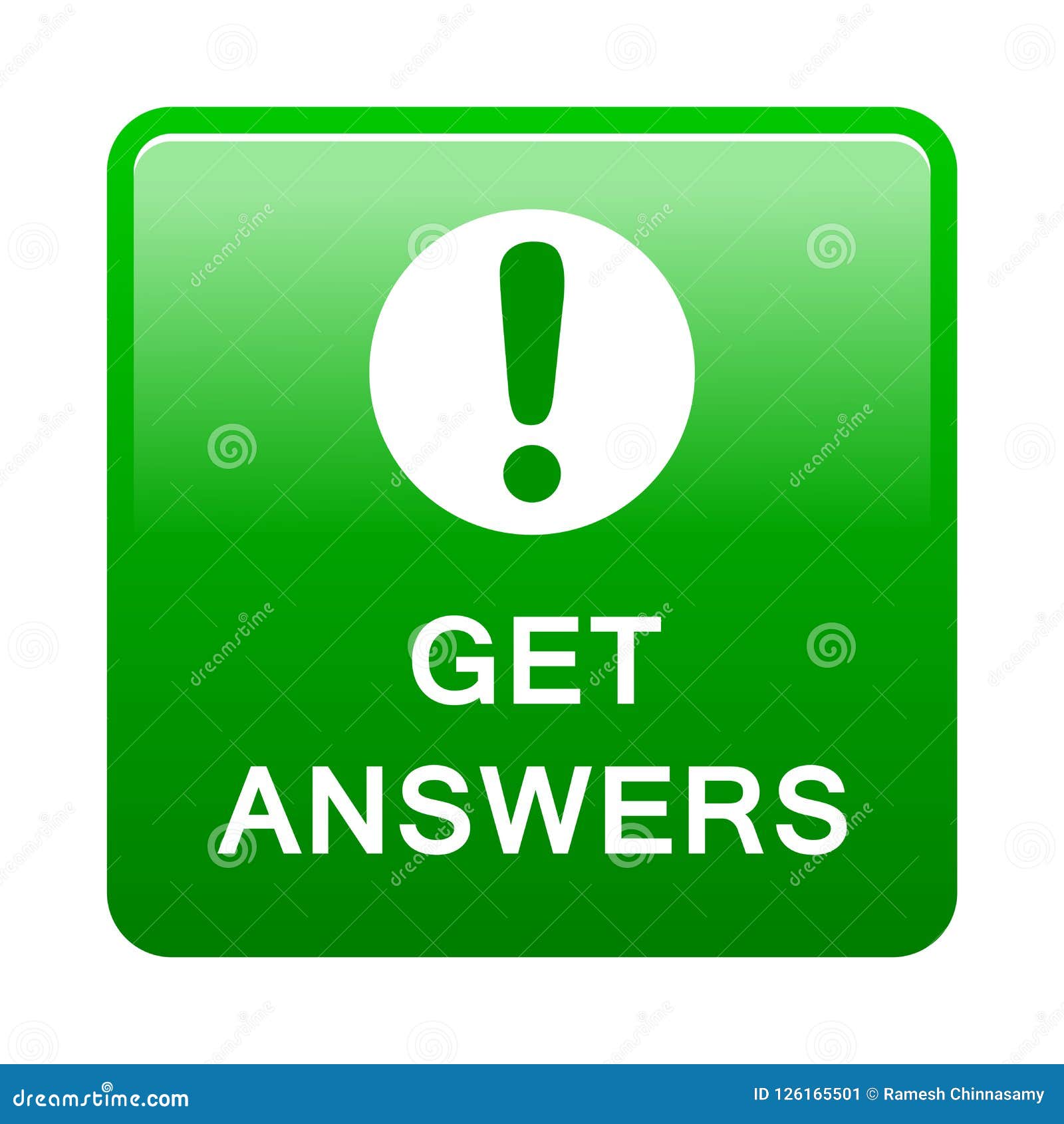 Get answers button stock vector. Illustration of generated - 126165501