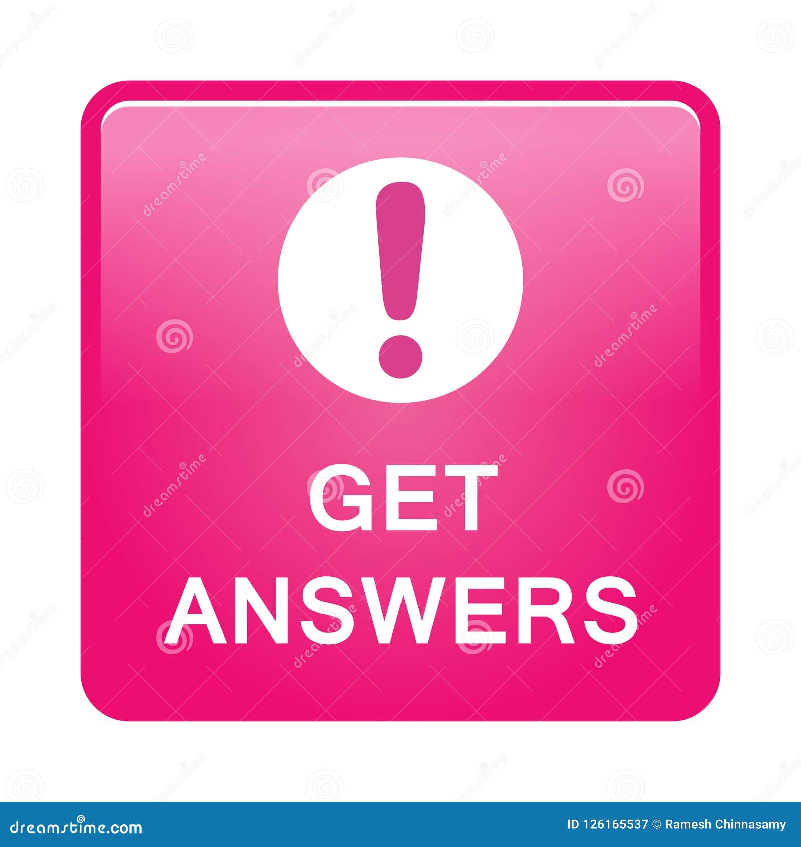 Get answers button stock vector. Illustration of generated - 126165537