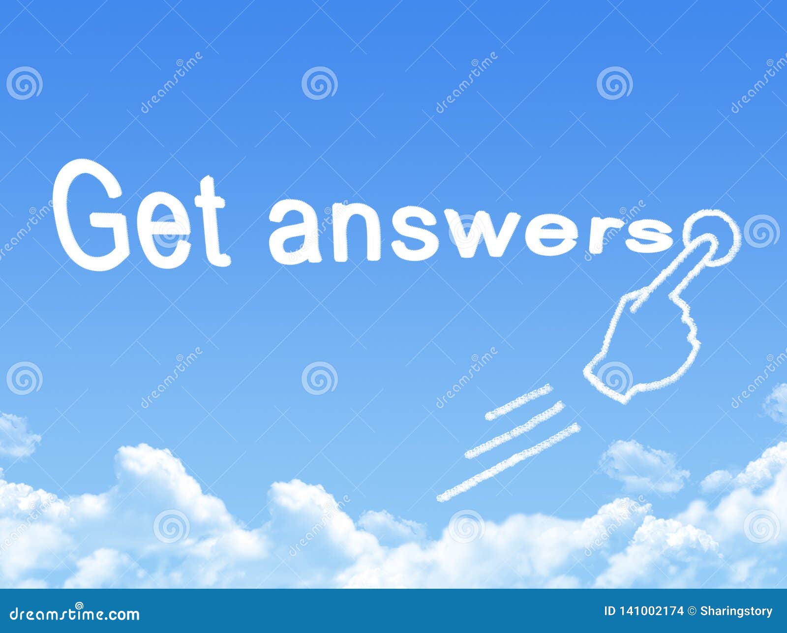 Get Answers Message Cloud Shape Stock Illustration - Illustration of ...