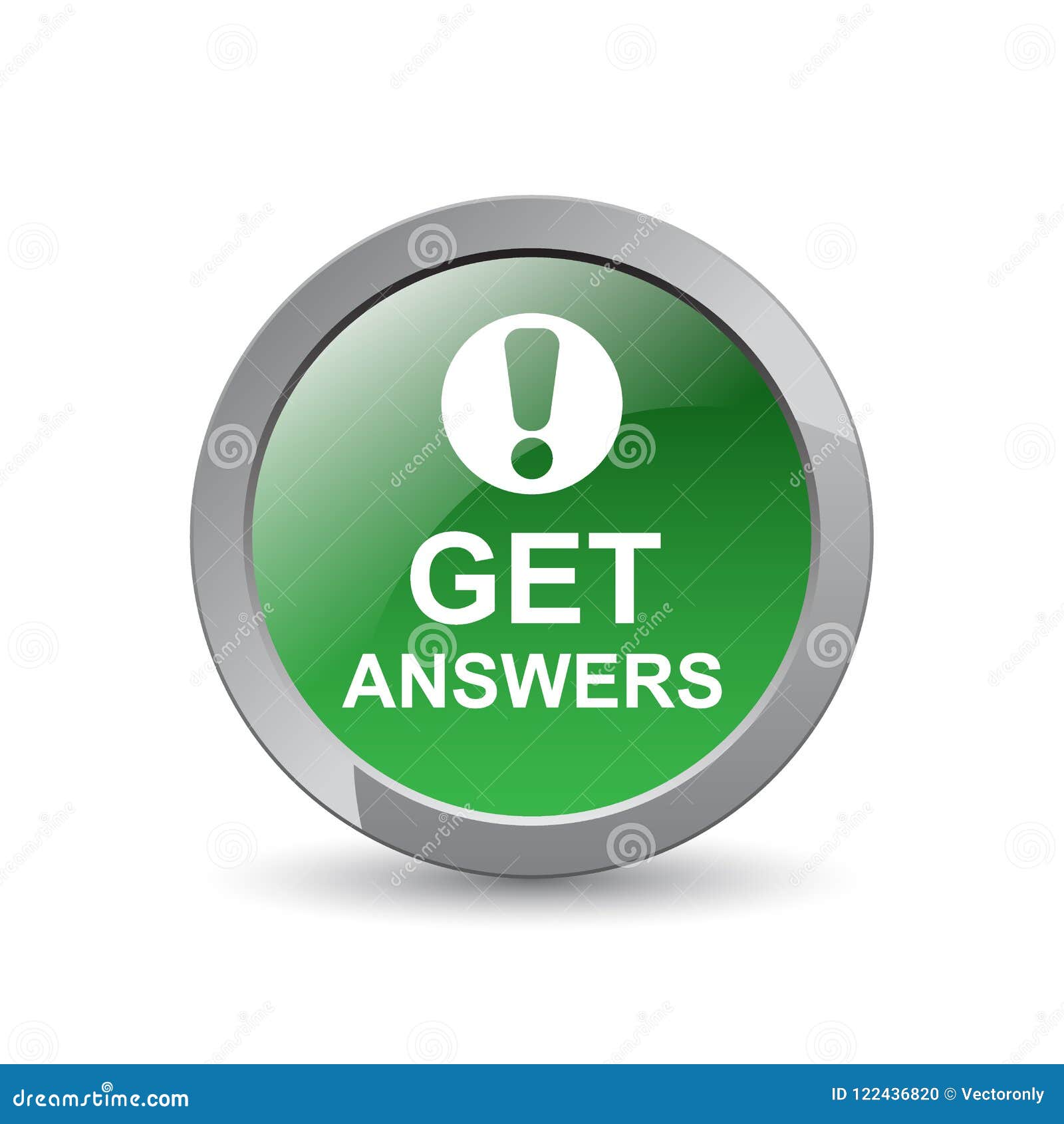 Get answers stock illustration. Illustration of editable - 122436820