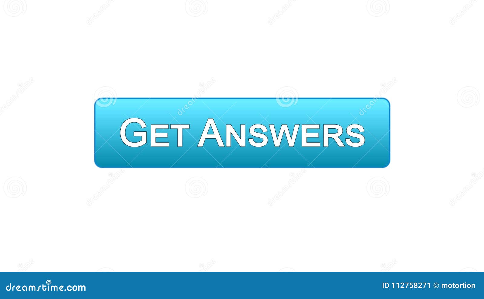Get Answers Web Interface Button Blue Color, Online Consultation, Site ...