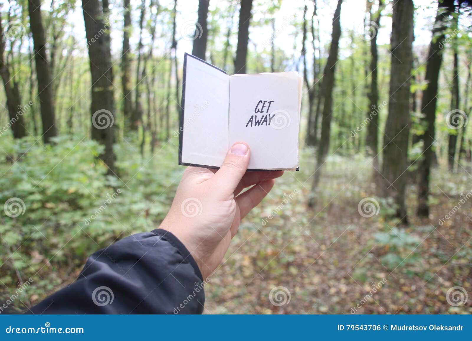 Get Away, book and text stock photo. Image of away, holding - 79543706