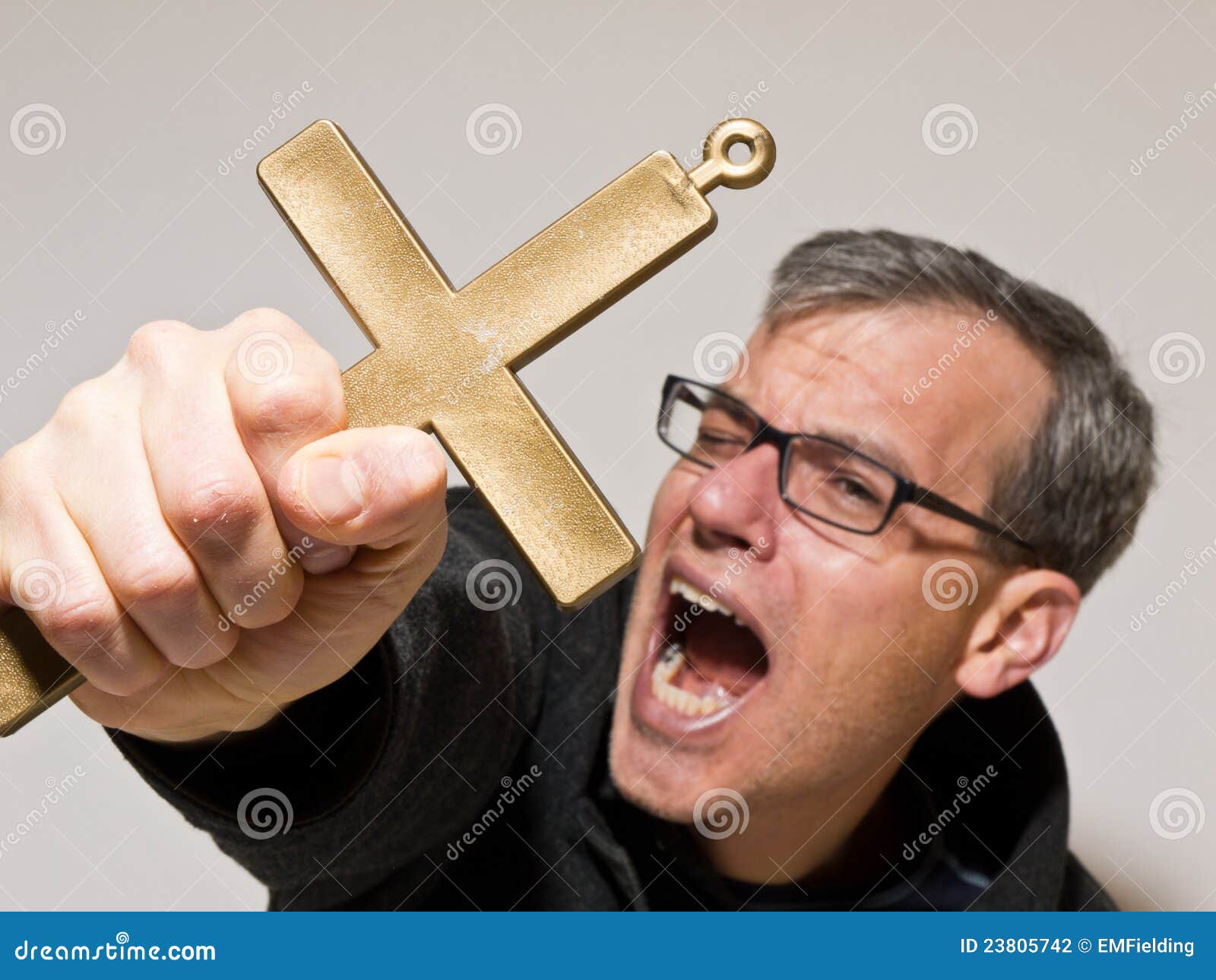 Get Back Devil Spawn! stock photo. Image of icon, monster - 23805742