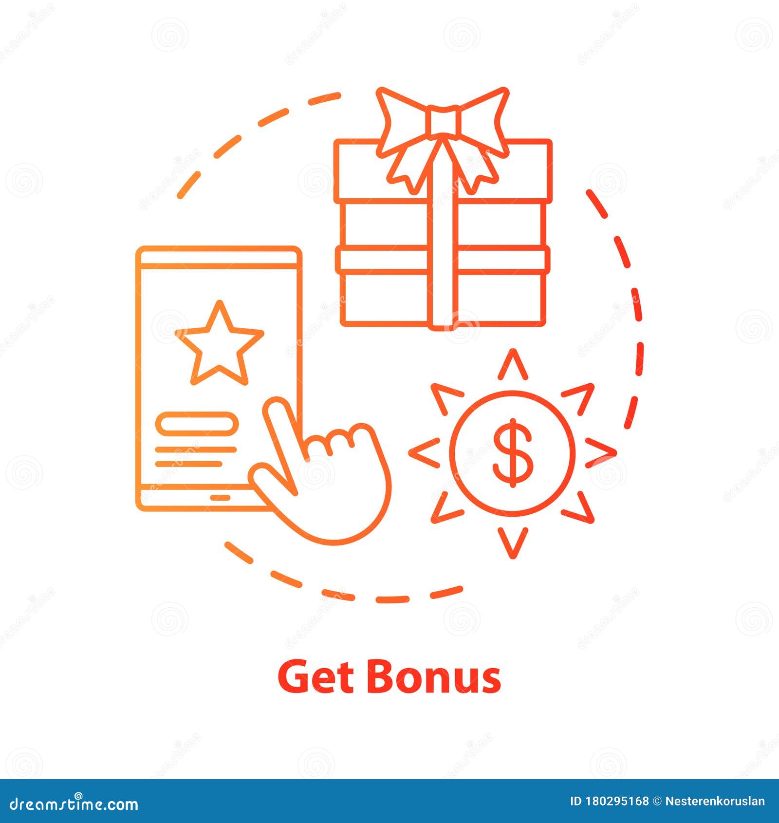 Get Bonus Concept Icon. Gifts Prizes Idea Thin Line Illustration ... Get Bonus Concept Icon. Gifts Prizes Idea Thin Line Illustration ...