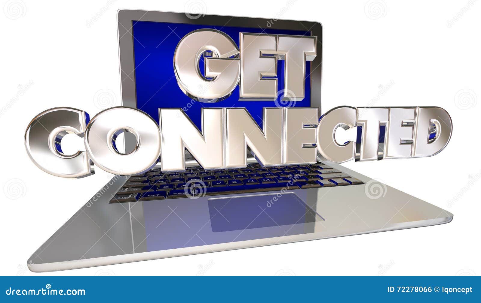 Get Connected Computer Laptop Link Internet Website Stock Illustration ...