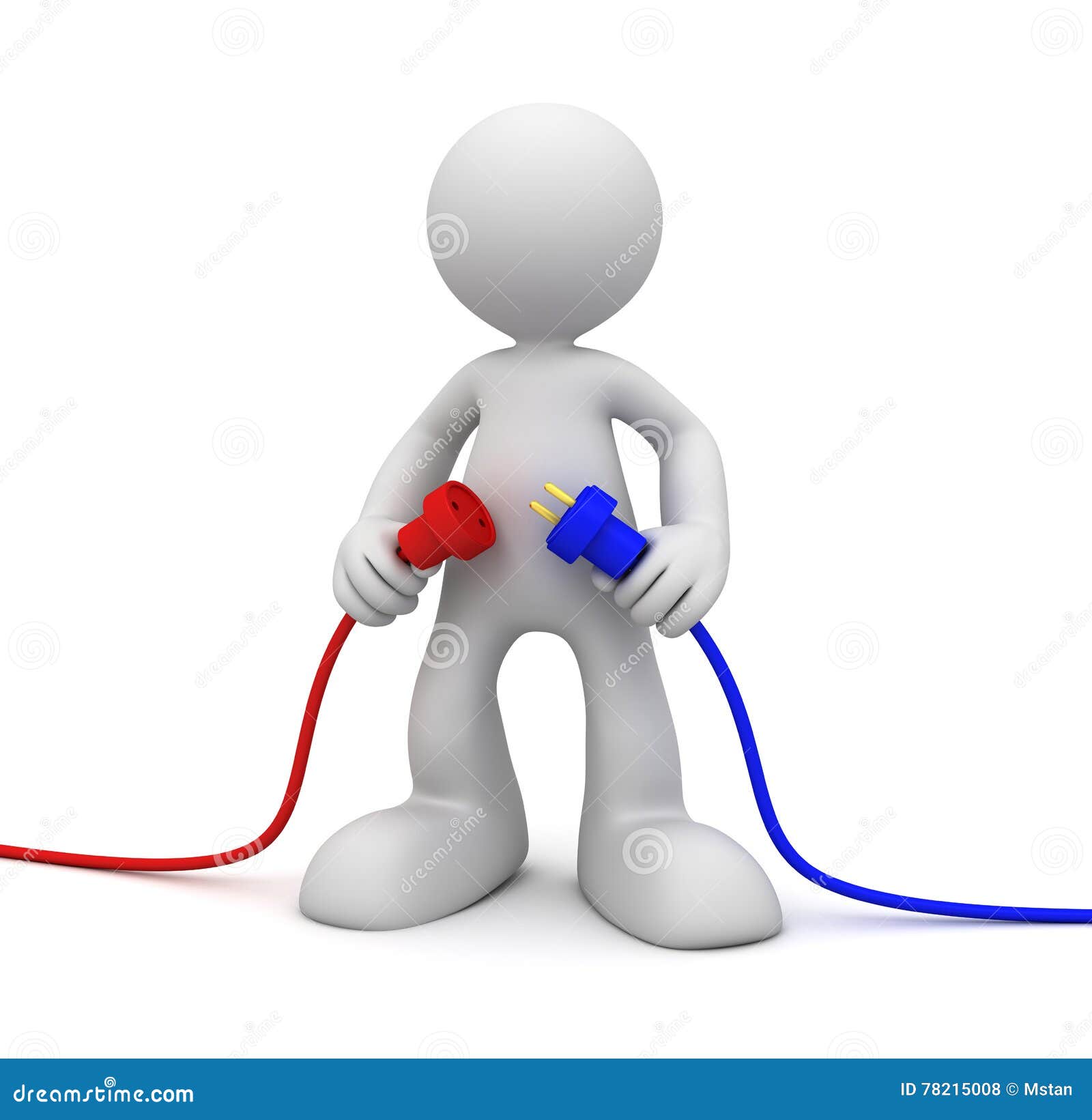 Get Connected Concept 3d Illustration Stock Illustration - Illustration ...