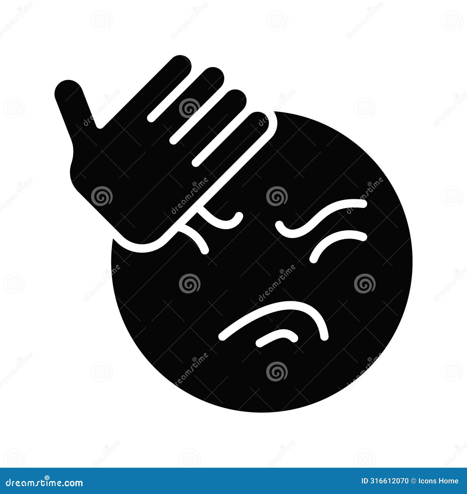 Get this Creative Icon of Frustrated Emoji, Ready To Use Vector Stock ...
