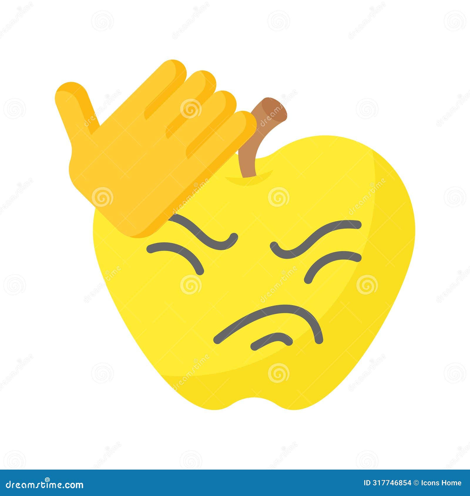 Get this Creative Icon of Frustrated Emoji, Ready To Use Vector Stock ...