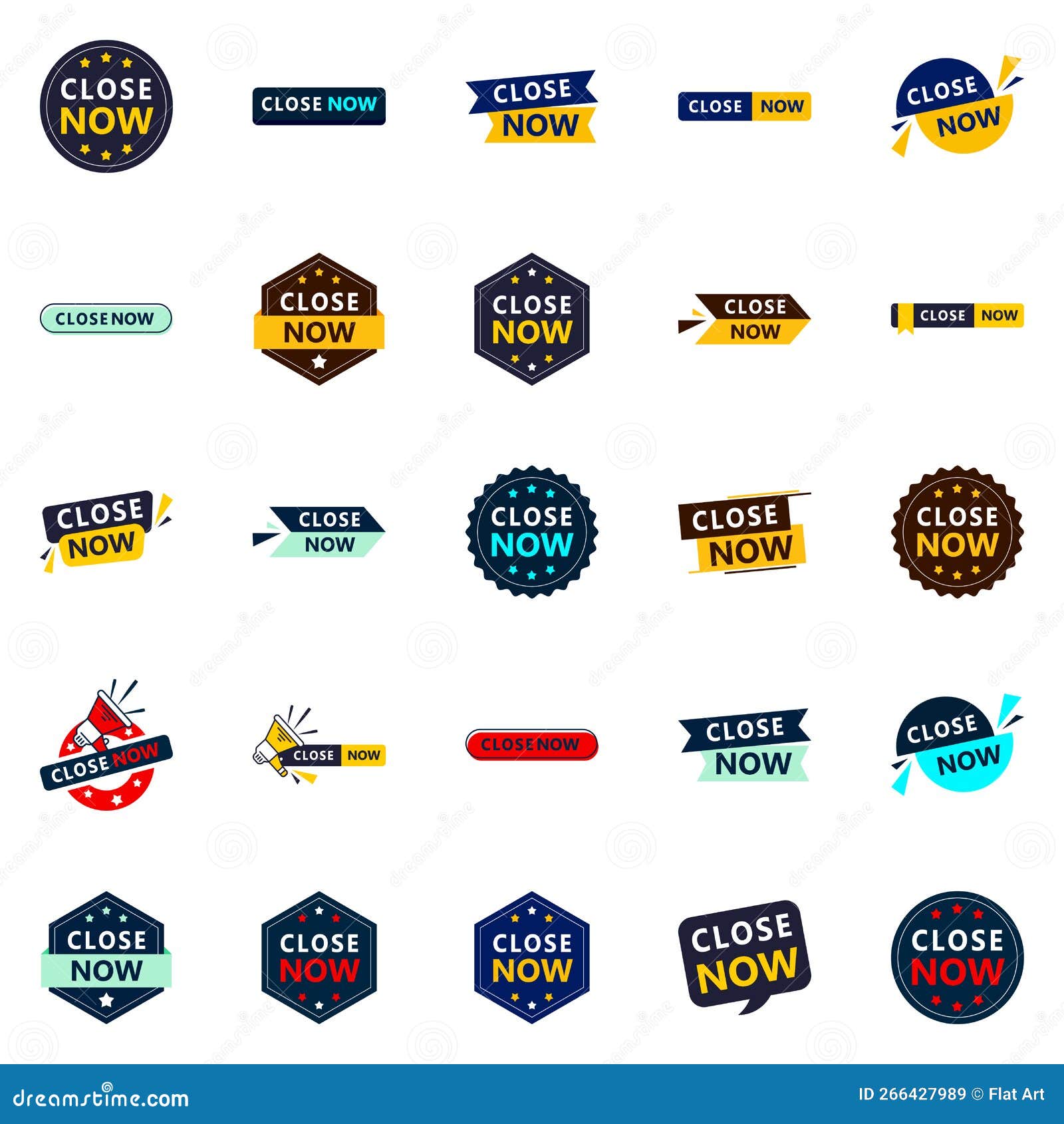 Get the Deal Done Text Banners Pack of 25 Stock Vector - Illustration ...