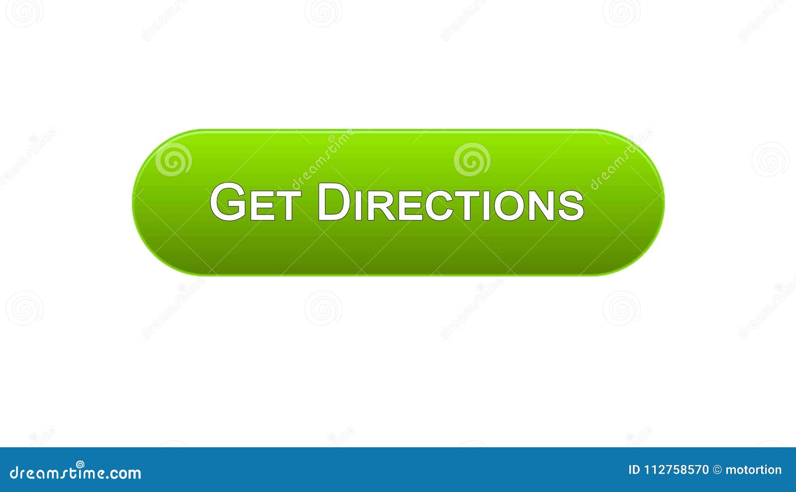 Get Directions Web Interface Button Green Color, Travel Application ...