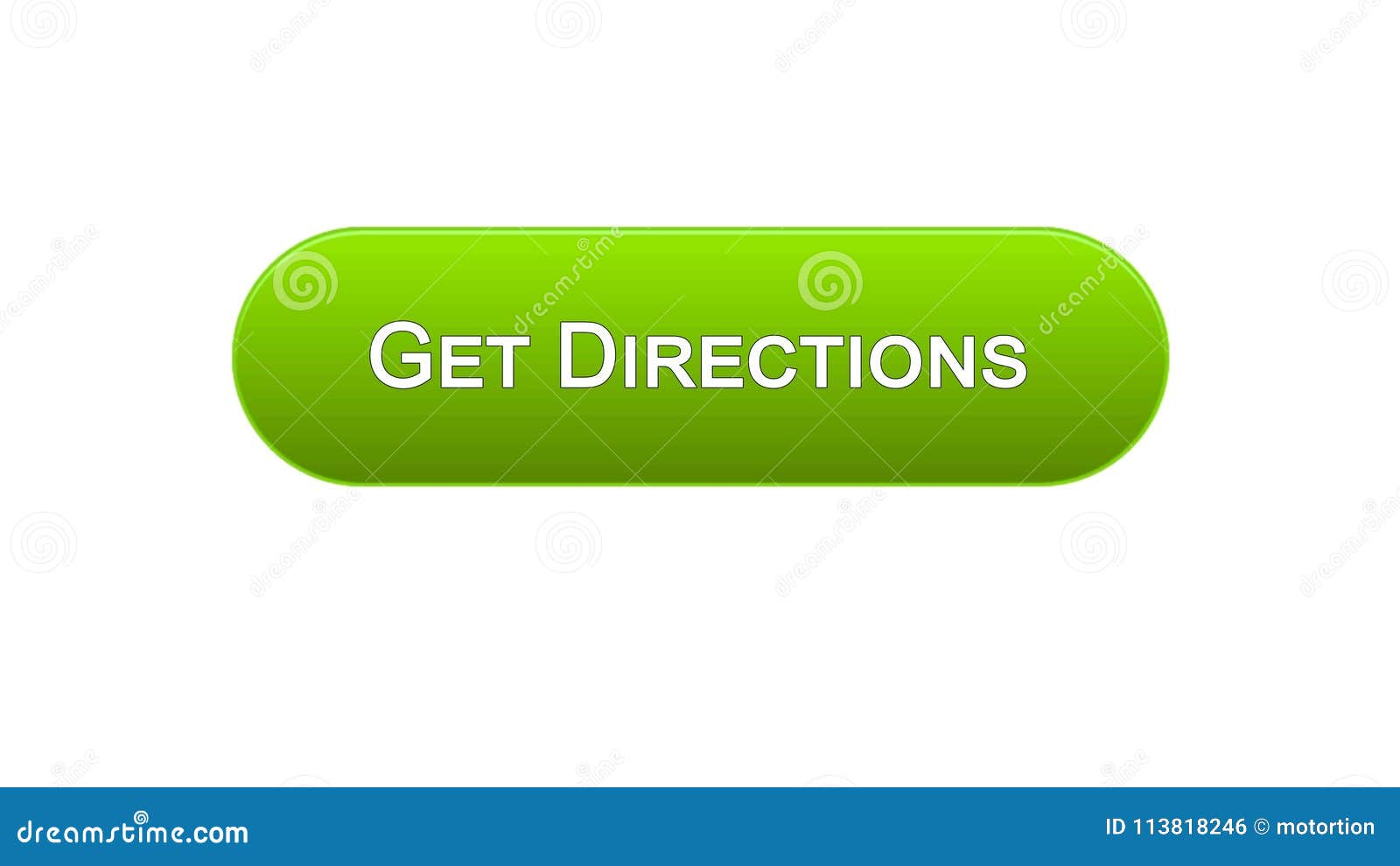 Get Directions Web Interface Button Green Color, Travel Application ...