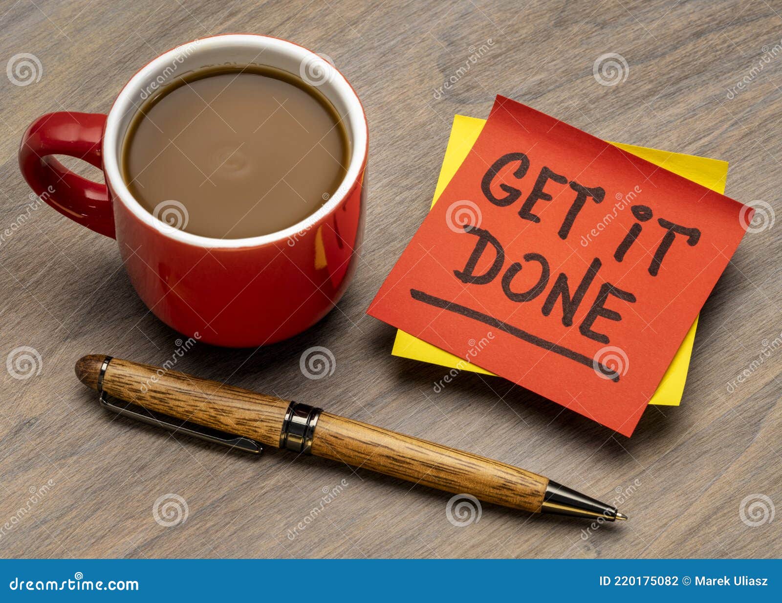 Get it Done Advice or Reminder on a Sticky Note Stock Photo - Image of ...