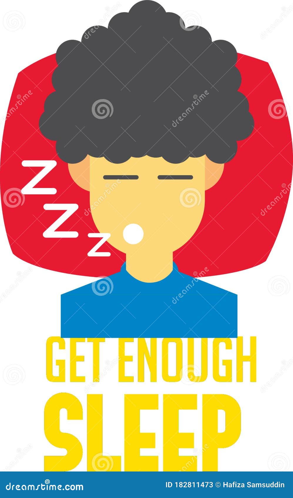 Get enough sleep design stock vector. Illustration of lifestyles ...